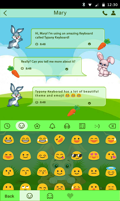Bunny Angie Theme&Emoji Keyboard:Amazon.co.uk:Appstore for Android