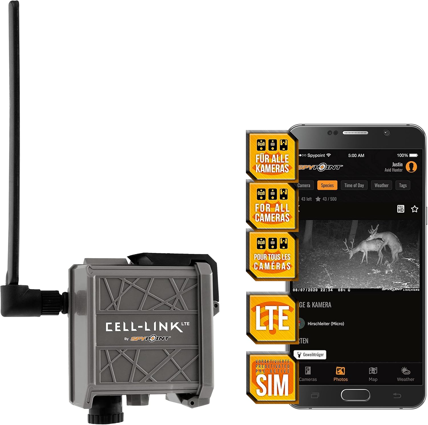 Spypoint Cell-Link Adaptateur Universel de téléphonie Mobile – Bande de ...