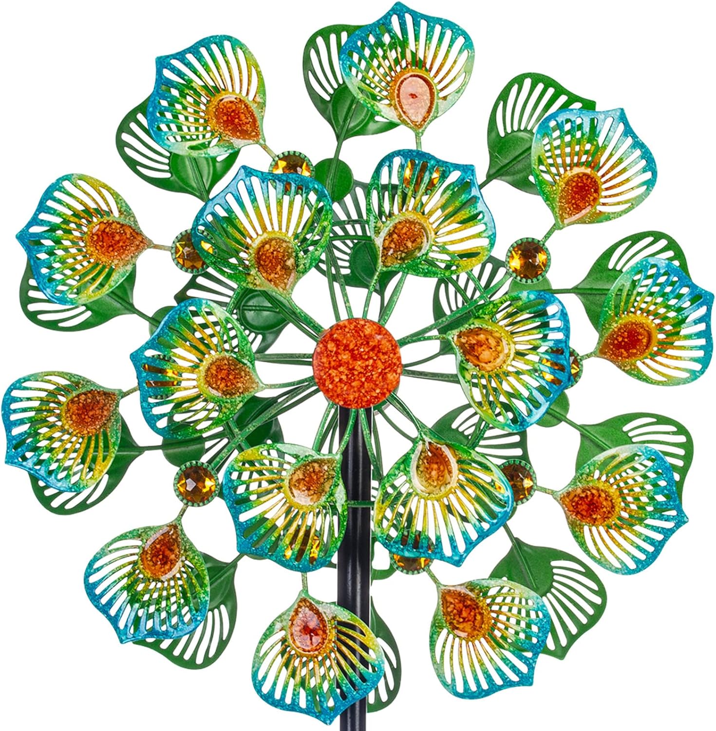 Amazon.com: VEWOGARDEN Metal Wind Spinners for Yard and Garden Peacock ...