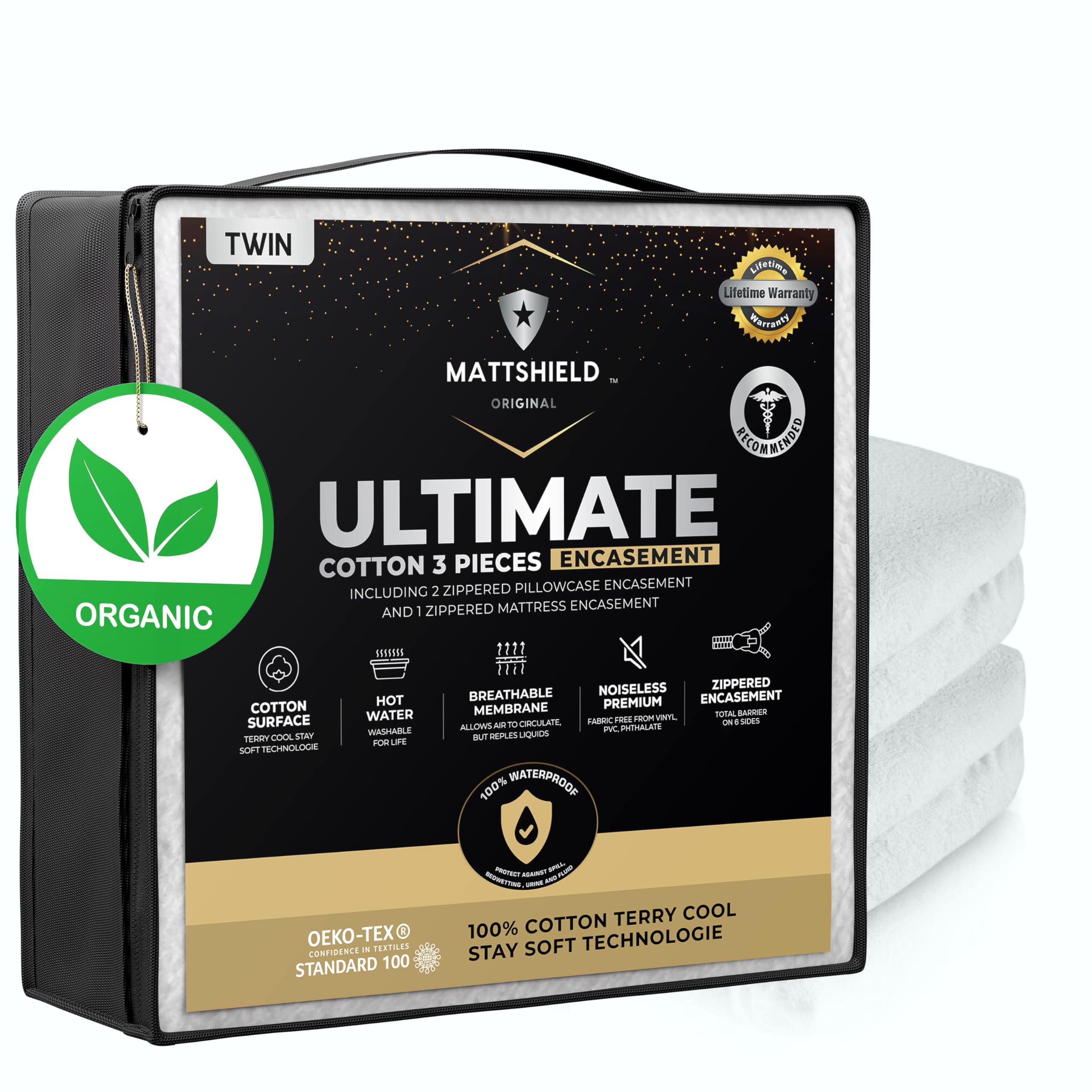 Amazon.com: MATTSHIELD Ultimate 3-Piece Kit - Bed Bug-Proof Mattress ...