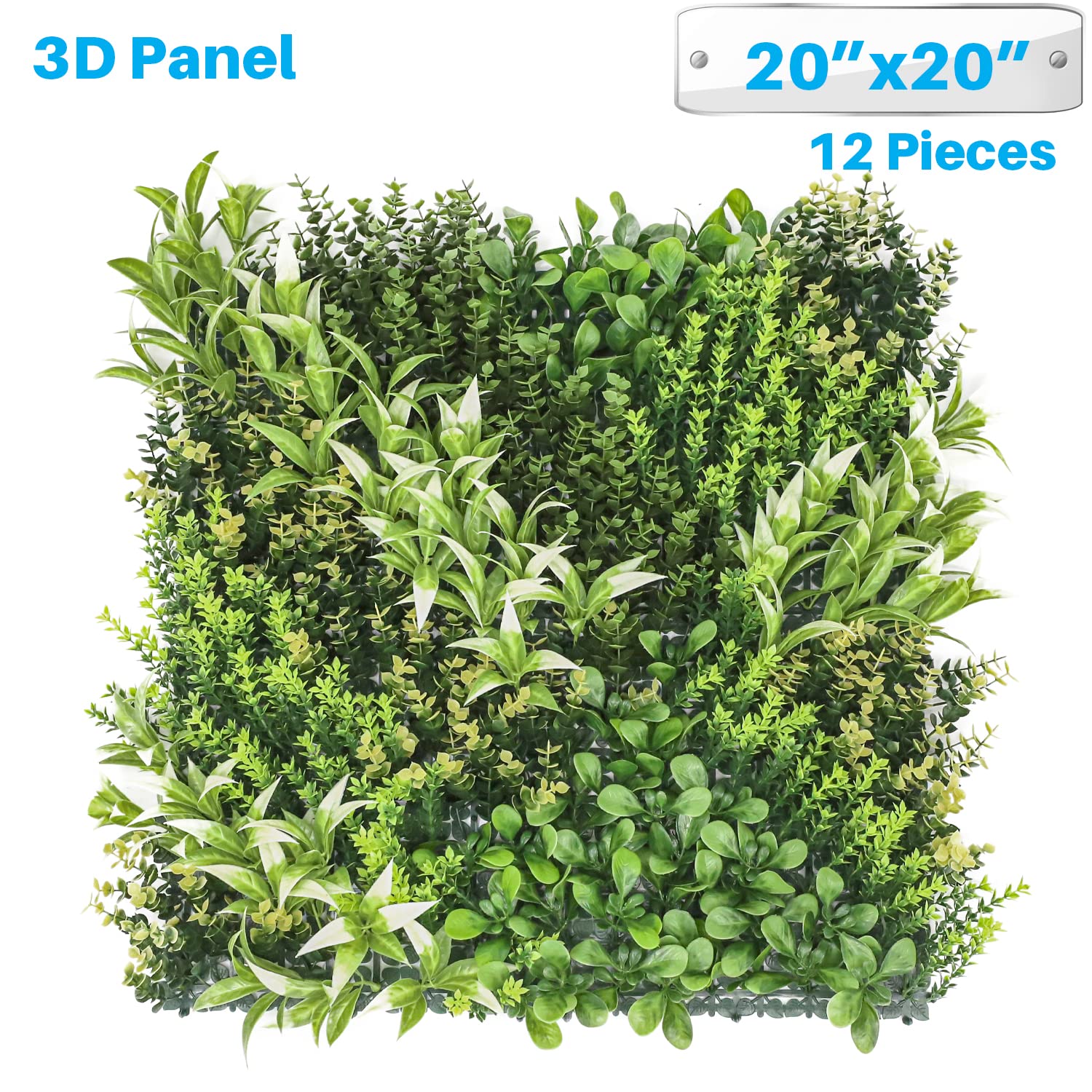 Snapklik.com : Patio Paradise Artificial Greenery Grass Wall Panels, 20 ...