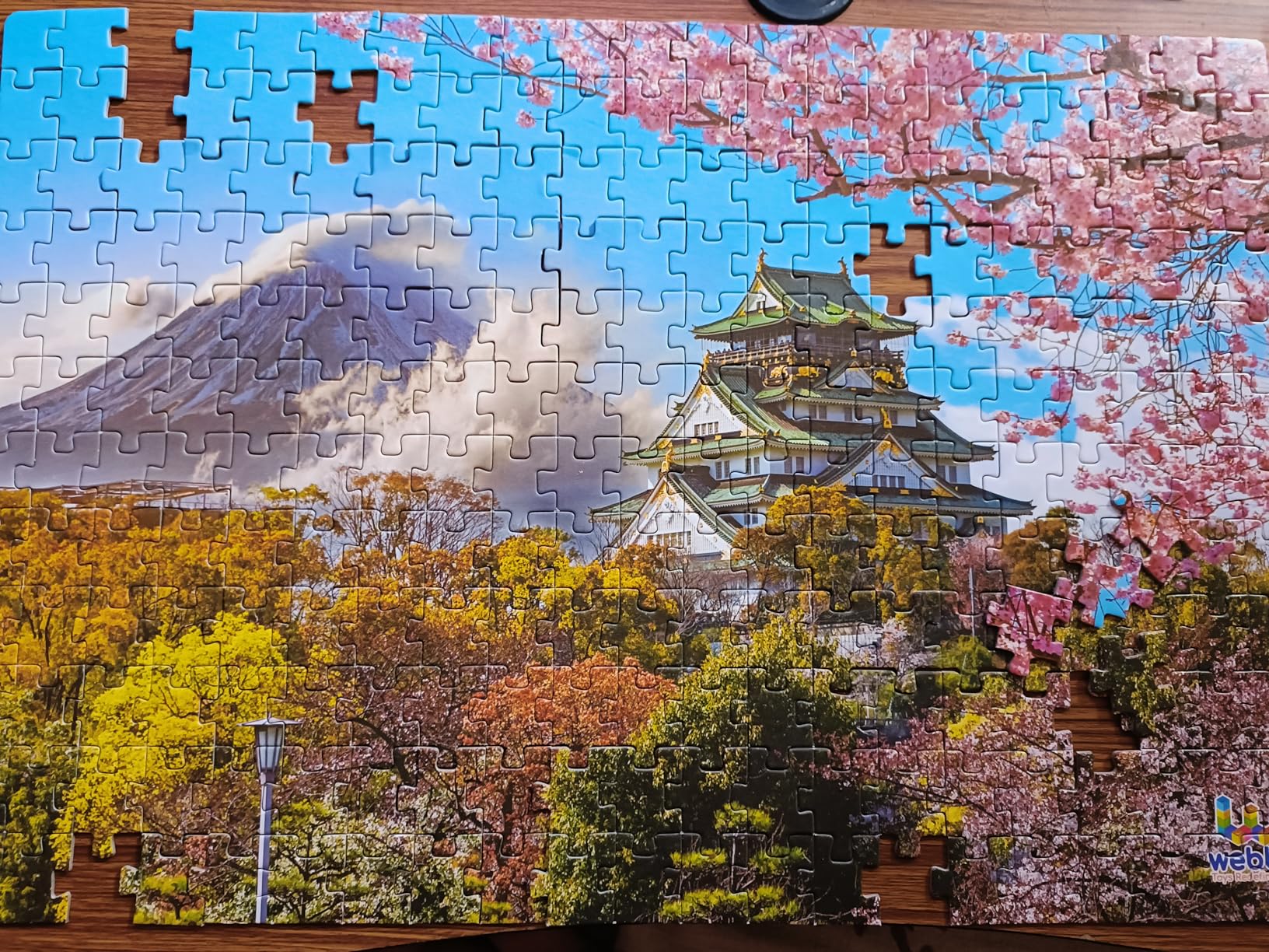 Buy Webby Osaka Castle with Mount Fuji Jigsaw Puzzle, 252 Pieces Online ...