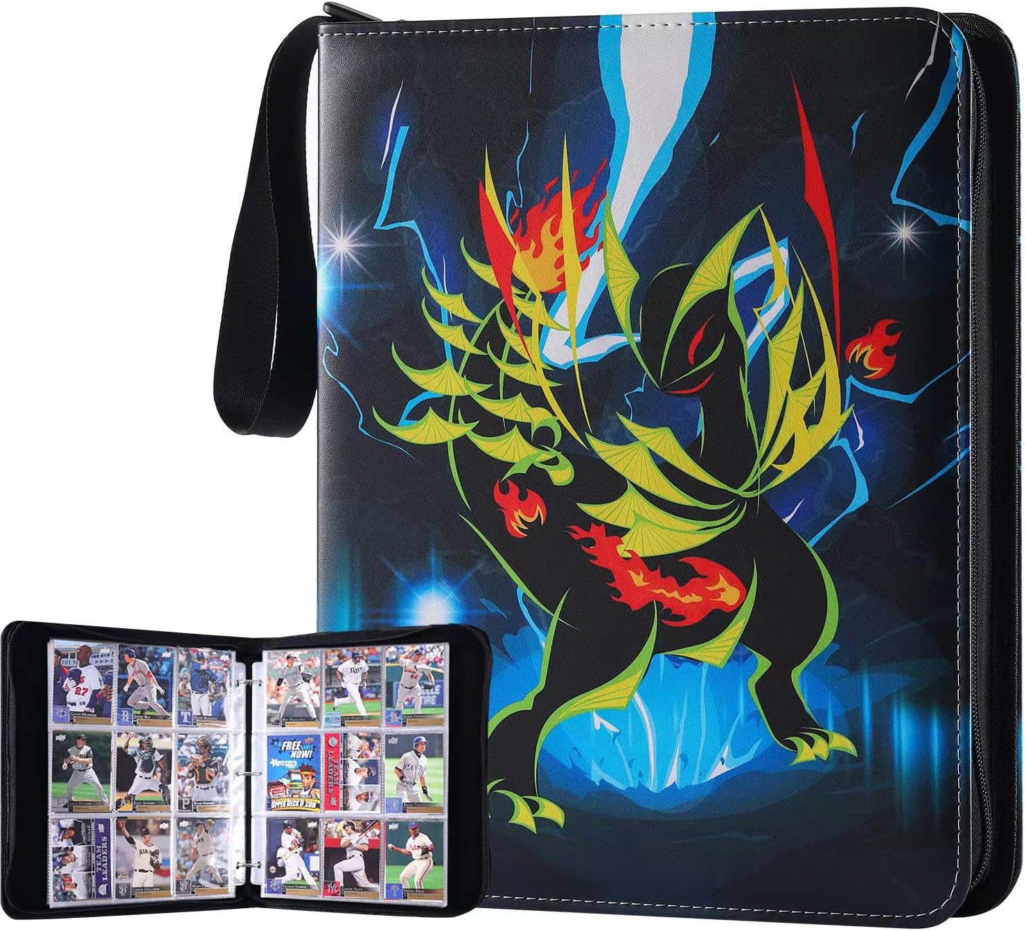 Amazon.com: FLYGRL Card Binder 900 Capacity with 50 Removable Sleeves ...