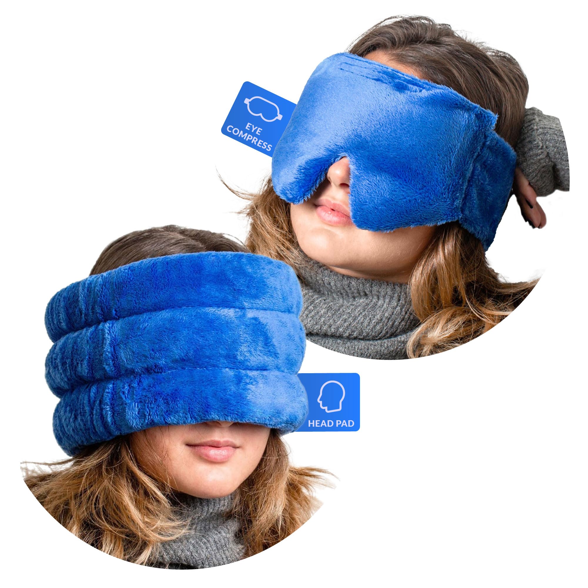 Amazon.com: Microwavable Heated Eye Mask Dry Eyes & Migraine Relief Cap ...