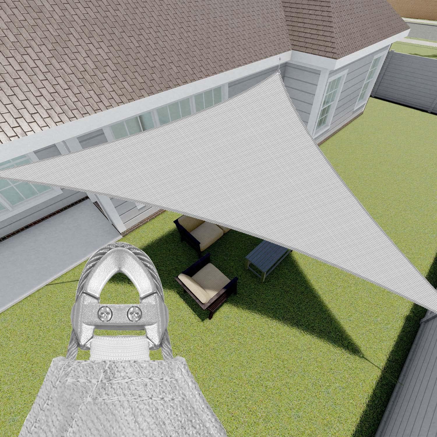 Amazon.com : TANG Sunshades Depot A Ring Design Steel Cable Wire ...