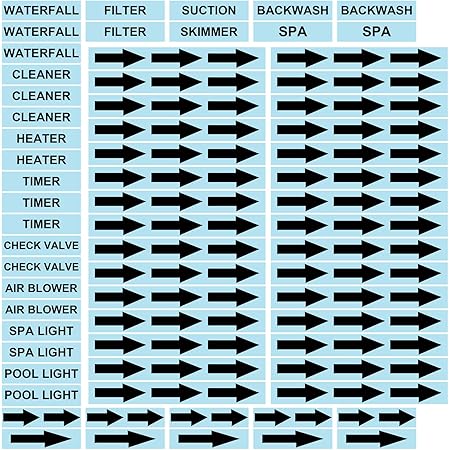 Amazon.com: 2500 Pcs Pool Equipment Identification Labels Waterproof ...