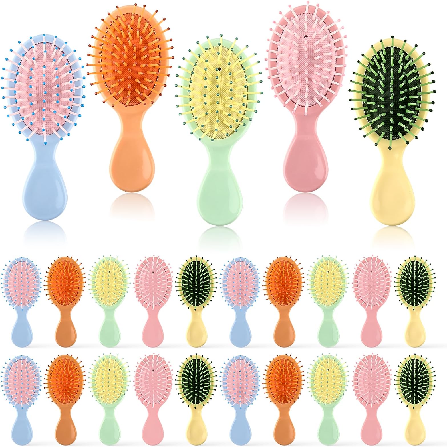 Amazon.com : 24 Pieces Mini Wet Hair Brush, Travel Detangling Brush ...