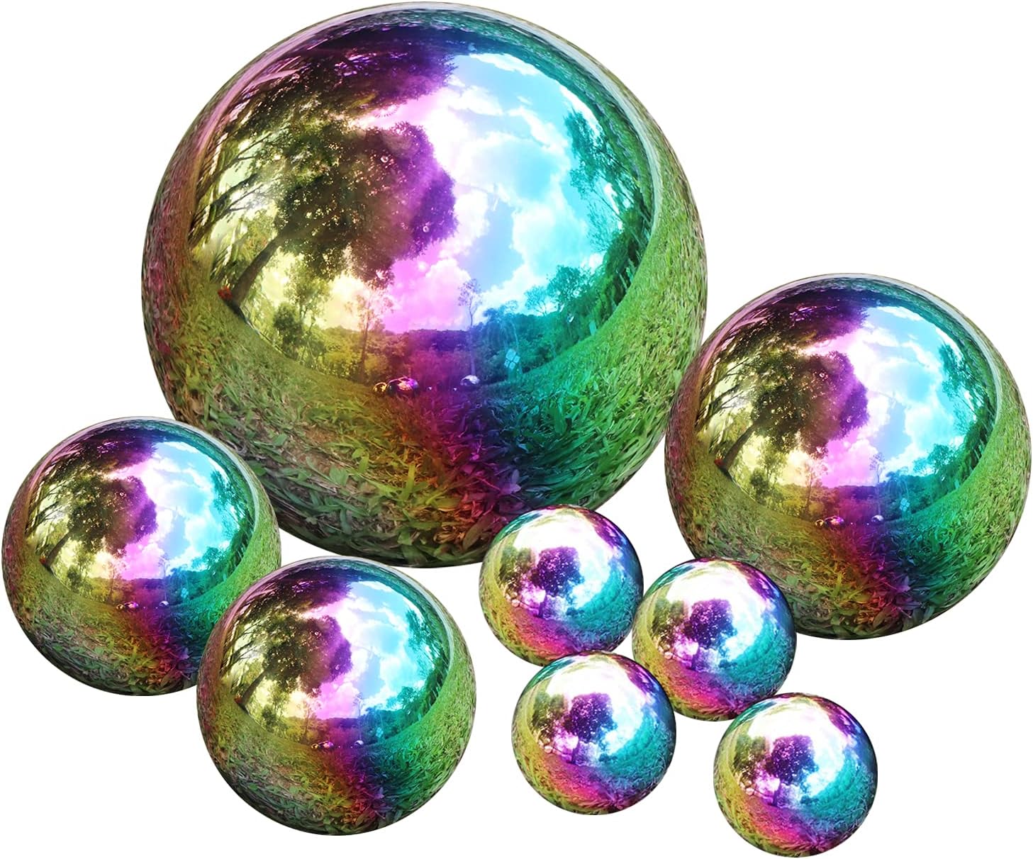 Amazon.com: Kesywale Rainbow Gazing Globe Mirror Ball, Home Shiny ...