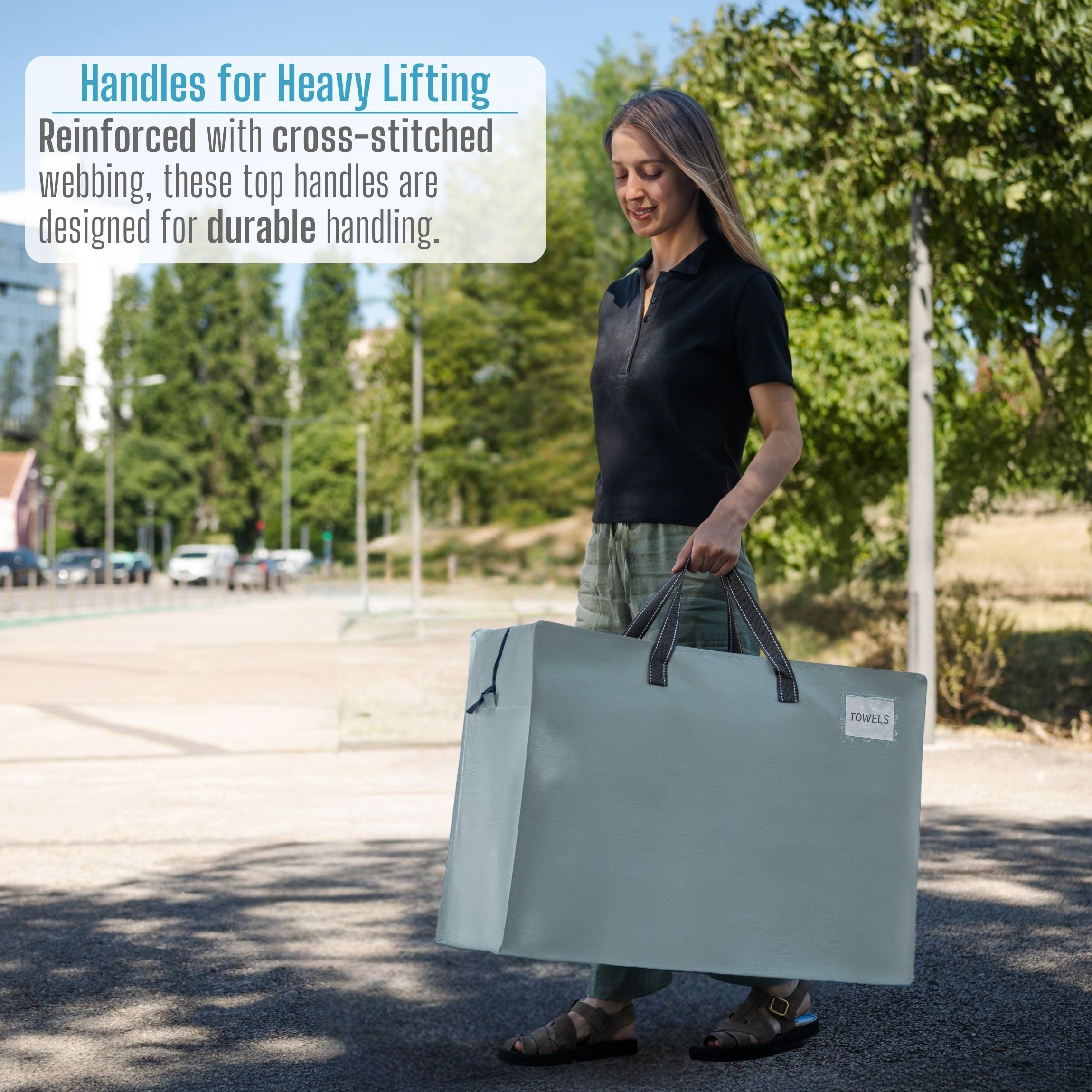 Snapklik.com : VENO 6 Pack Heavy Duty Moving Bags, Storage Bags ...