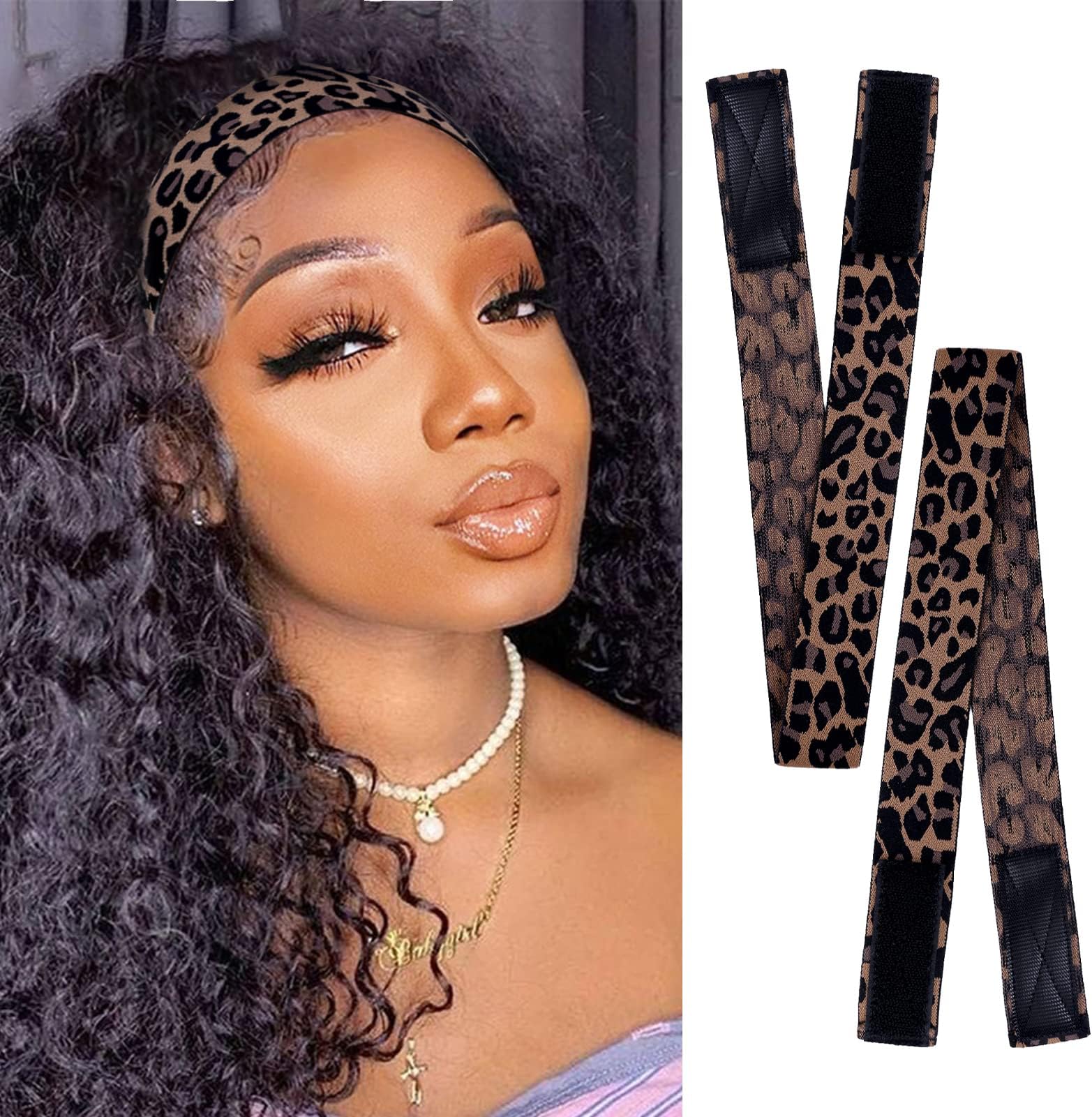 Amazon.com : YTBYT Leopard Print Headbands Ice Silk Lace Melting Bands ...