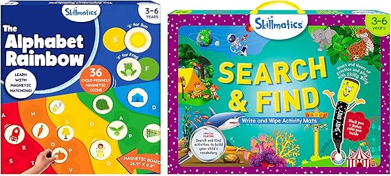 Amazon.com: Skillmatics Magnetic Matching Activity The Alphabet Rainbow ...