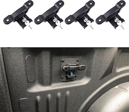 Amazon.com: 4Pcs Truck Bed Tie Down Anchors Boxlink Cleats Compatible ...