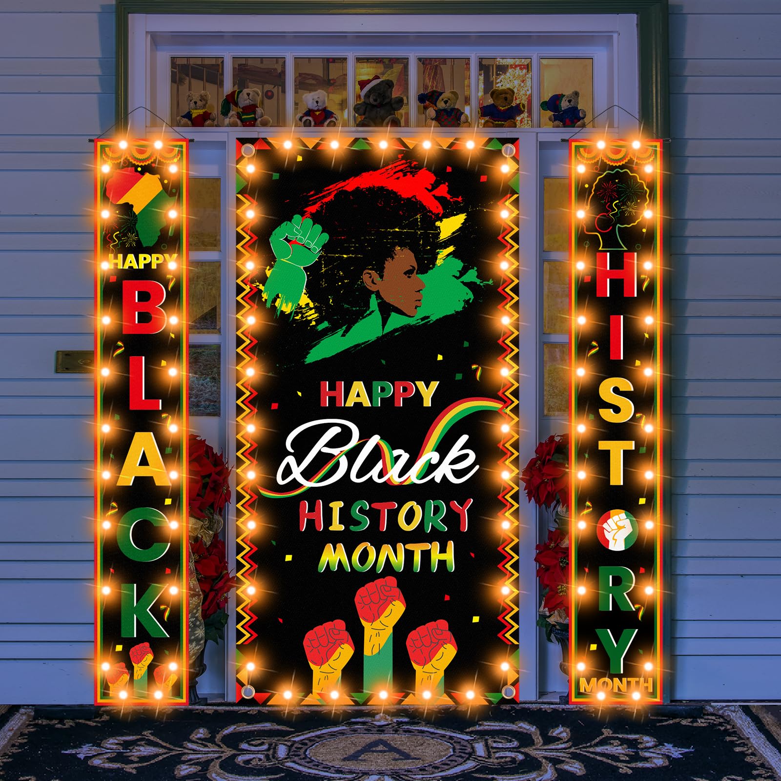 Amazon.com: Black History Month Door Decorations Set, Includes Black ...