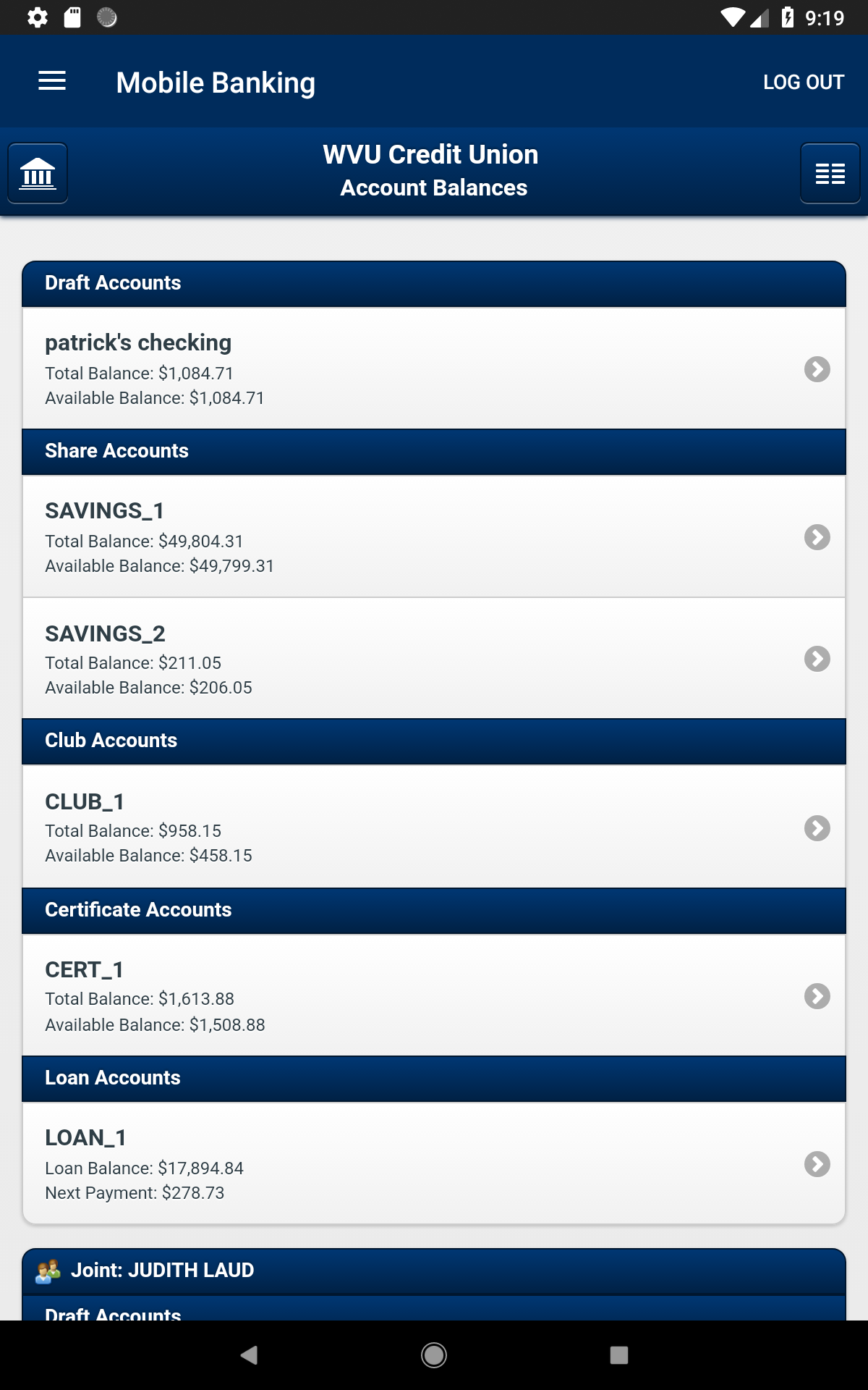 WVU Credit Union - App on Amazon Appstore