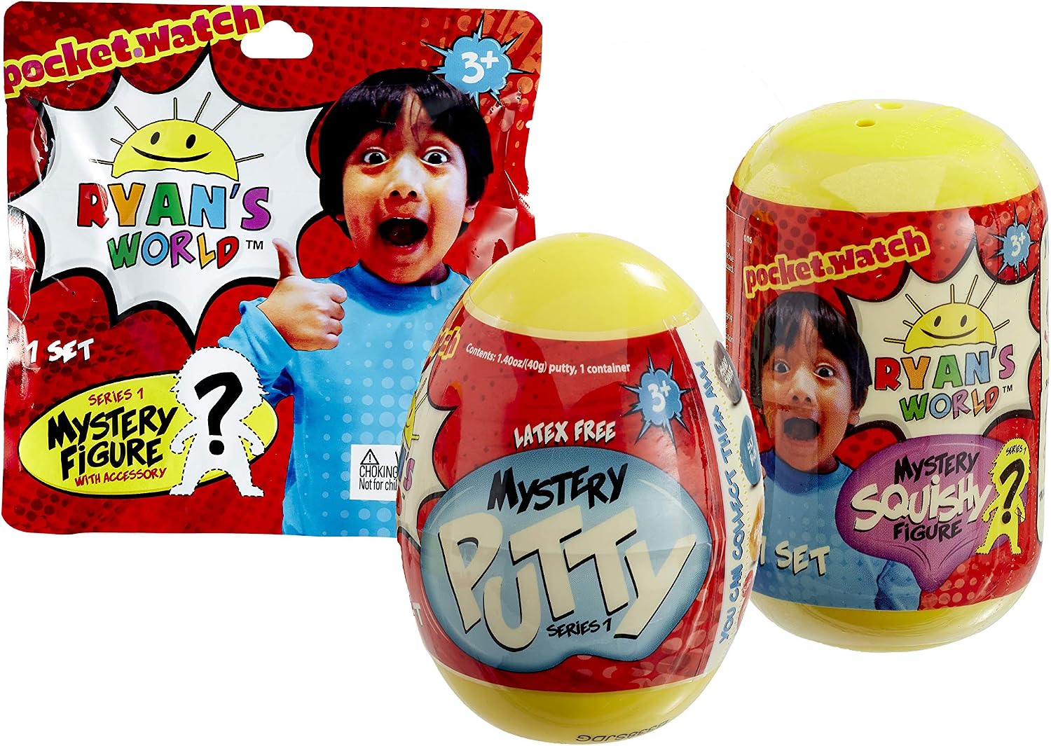 Ryan's World Mystery 3 Pack : Amazon.co.uk: Toys & Games