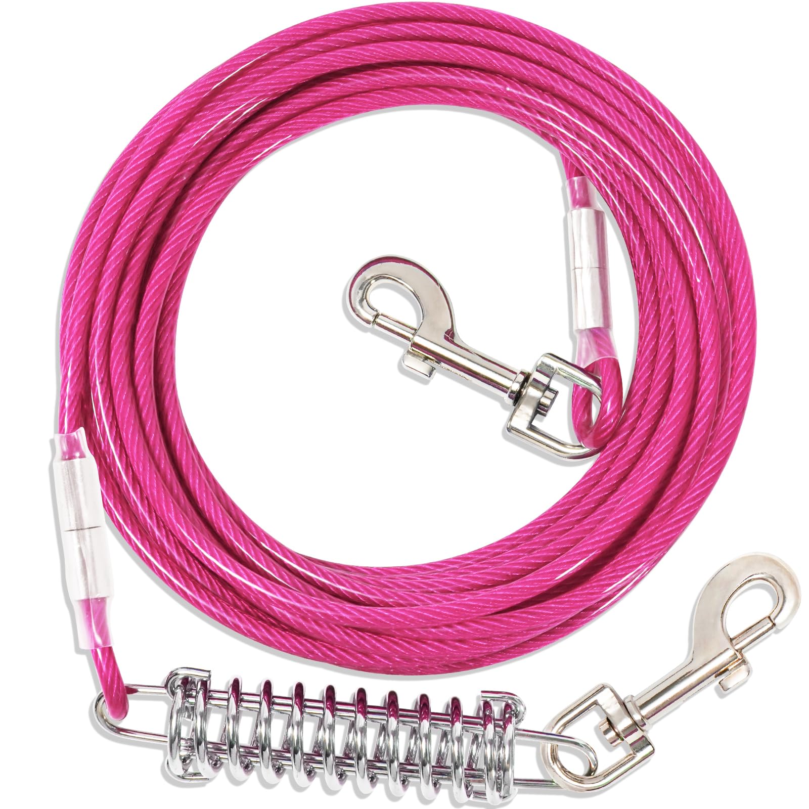 Dog Run Cable Wire Small Dog Tie Out Stake And Cable 30lbs Or Less