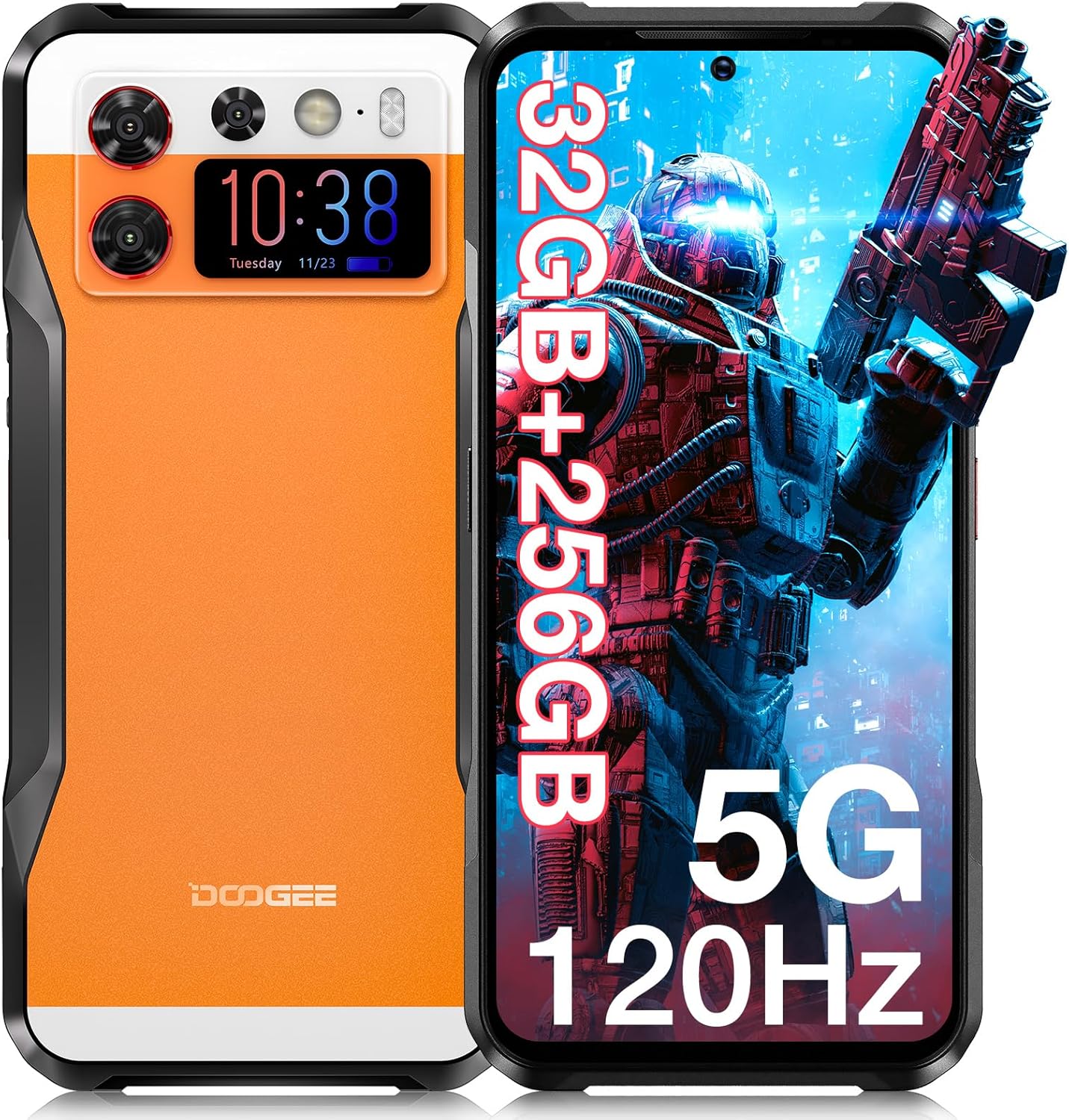 Amazon.com: DOOGEE V20S 5G Rugged Smartphone Unlocked 2024,32GB+256GB ...