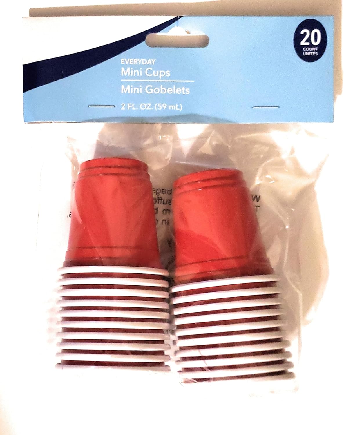 Amazon.com: Generic Everyday Mini Cups - Shot Cups - 2 Ounce - Red ...