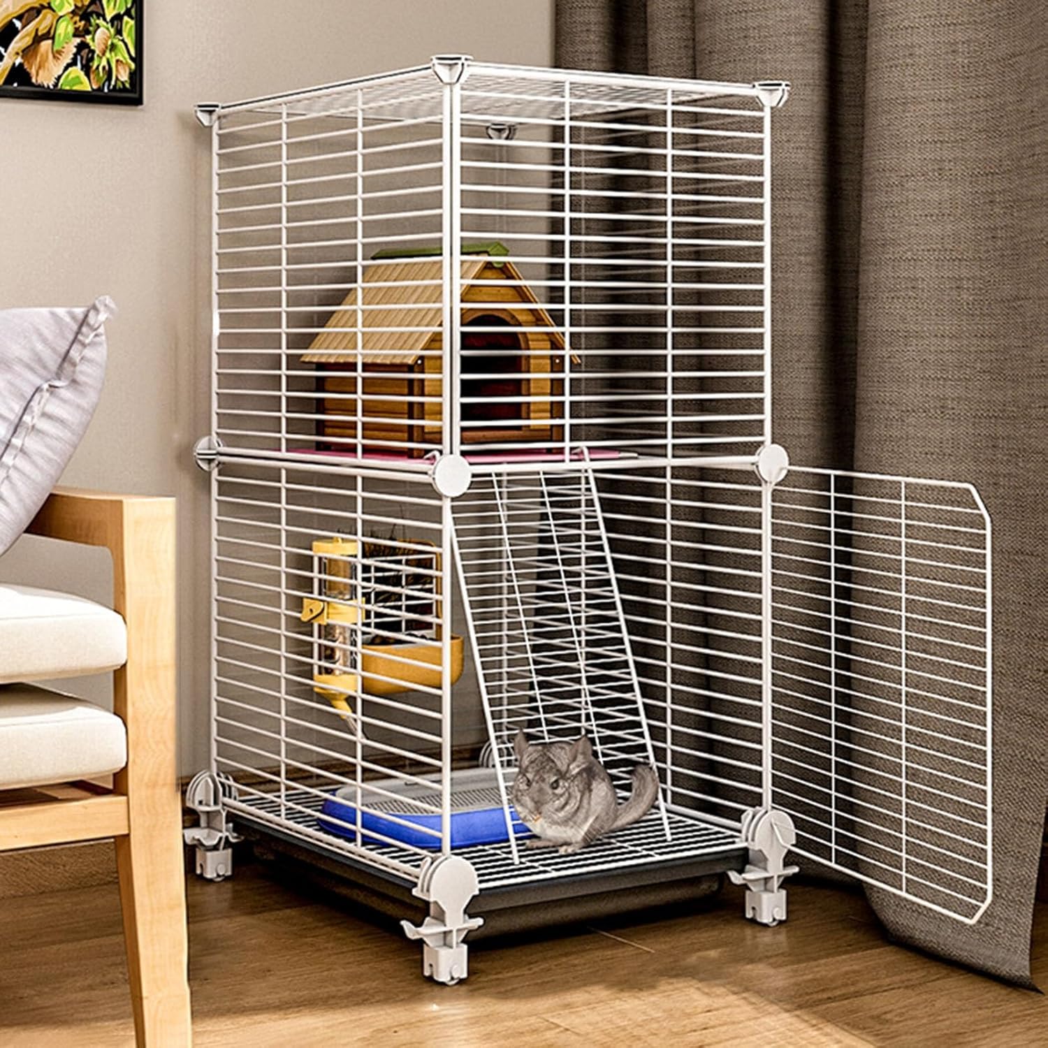 Guinea Pig Cage, Chinchilla Cage, Large Rabbit Cage Indoor Bunny Cage ...