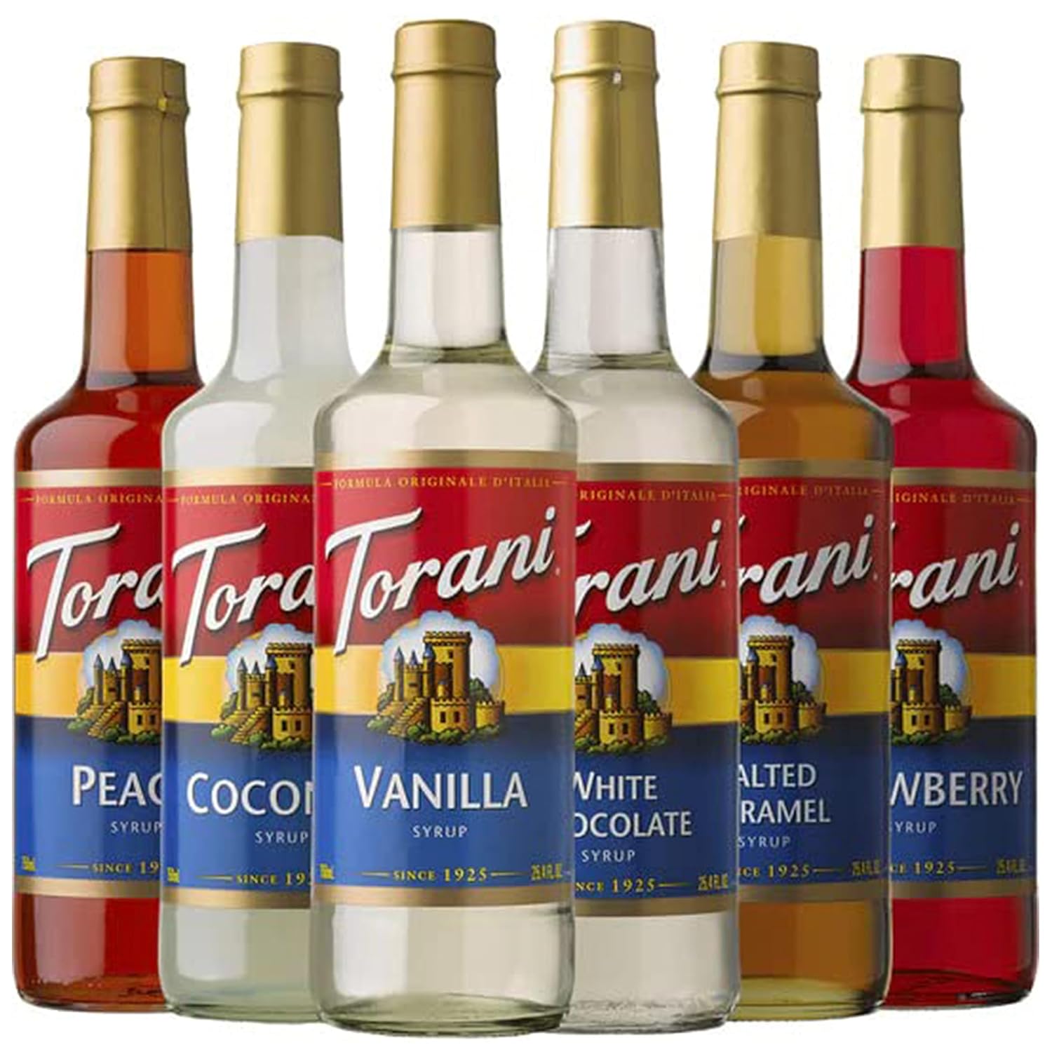 Amazon.com : Original Bestsellers Syrup Variety 6-Pack -Vanilla, Peach ...