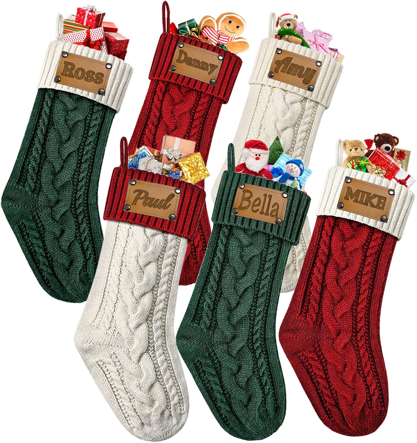 Amazon.com: Tkanina Personalized Christmas Stockings,18” Large Custom ...