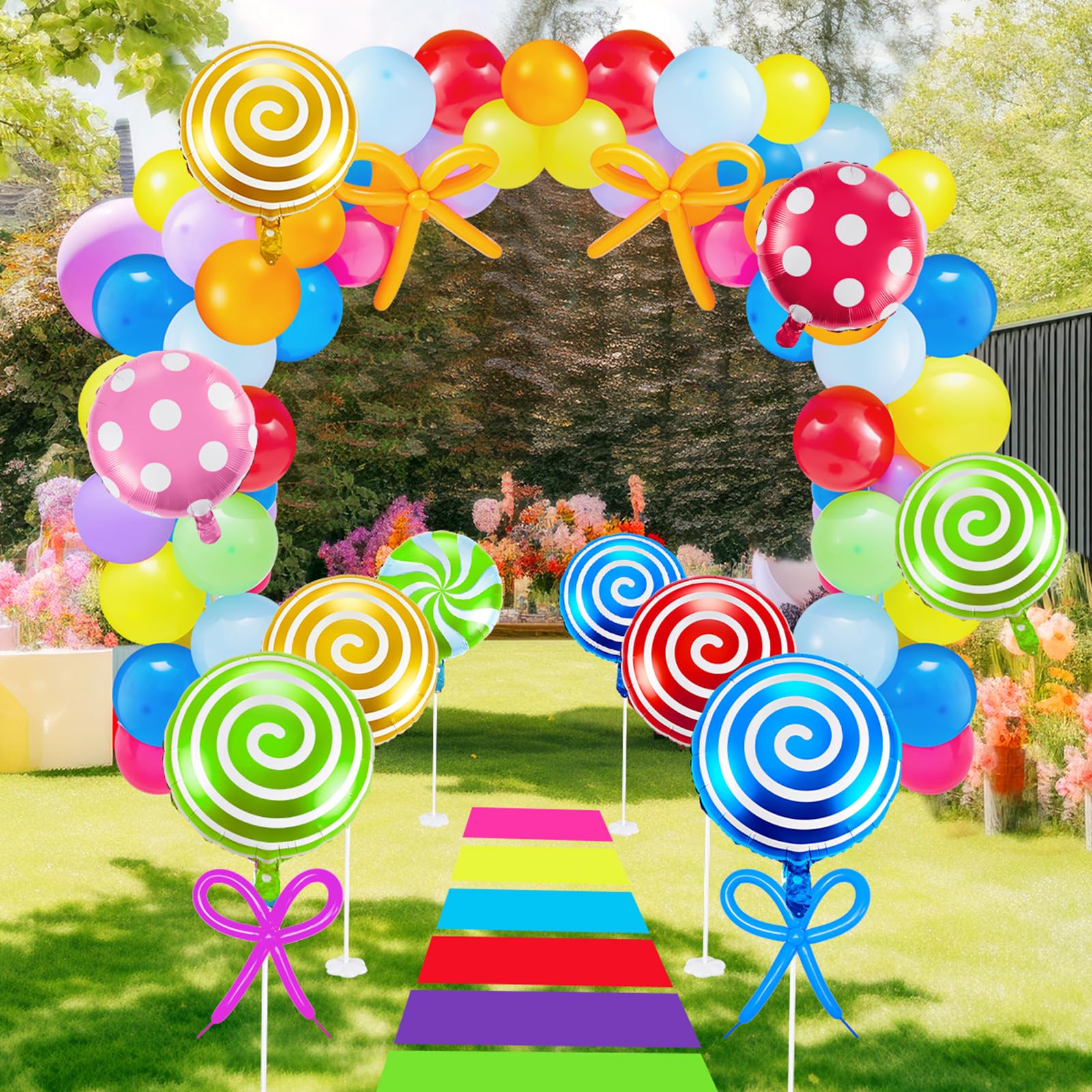 Candyland Theme Party Decorations 4 Pack Candy Land Tablecloths 86 X