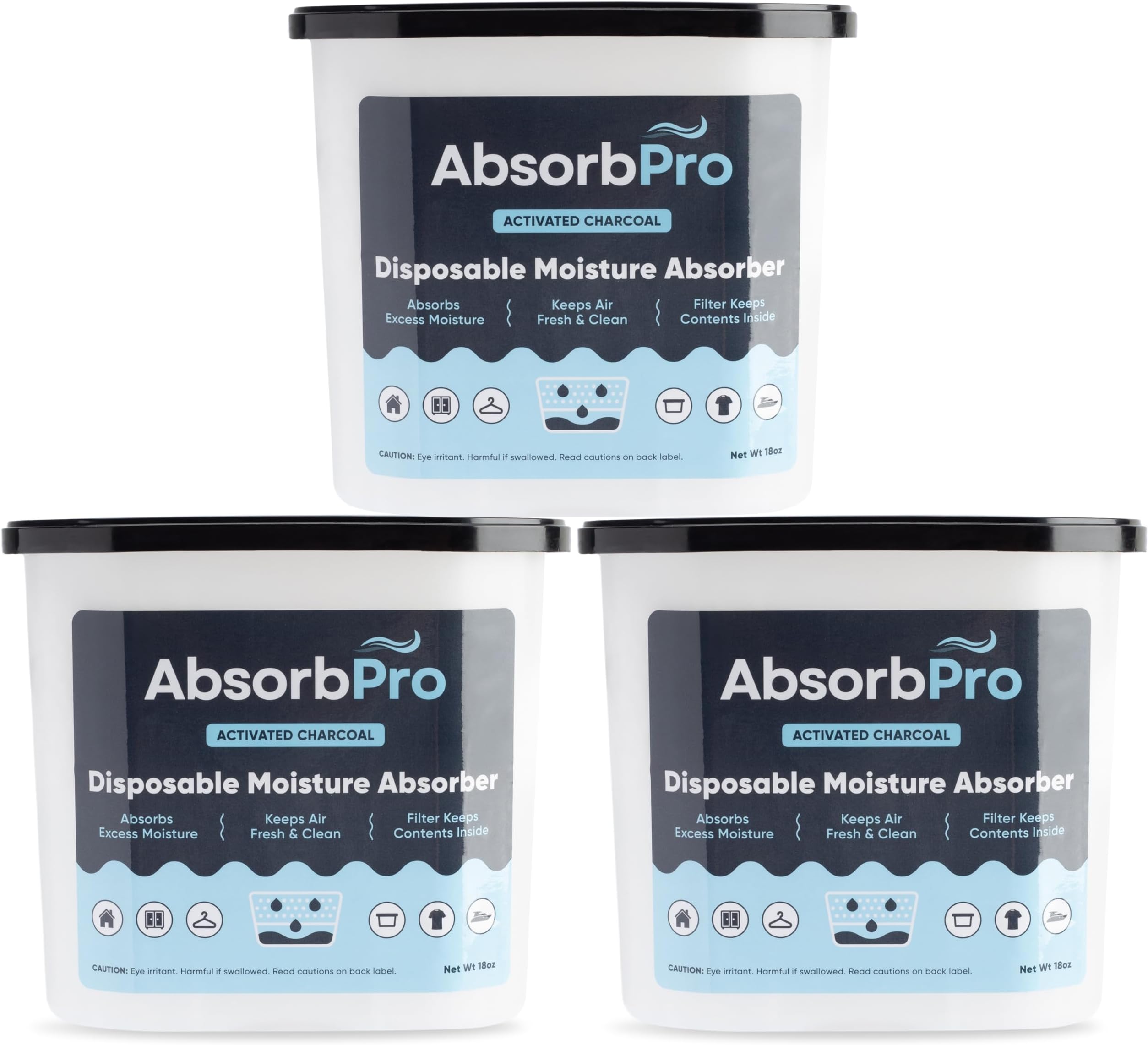 Amazon.com - DampRid Moisture Absorber with Activated Charcoal, 18oz (3 ...