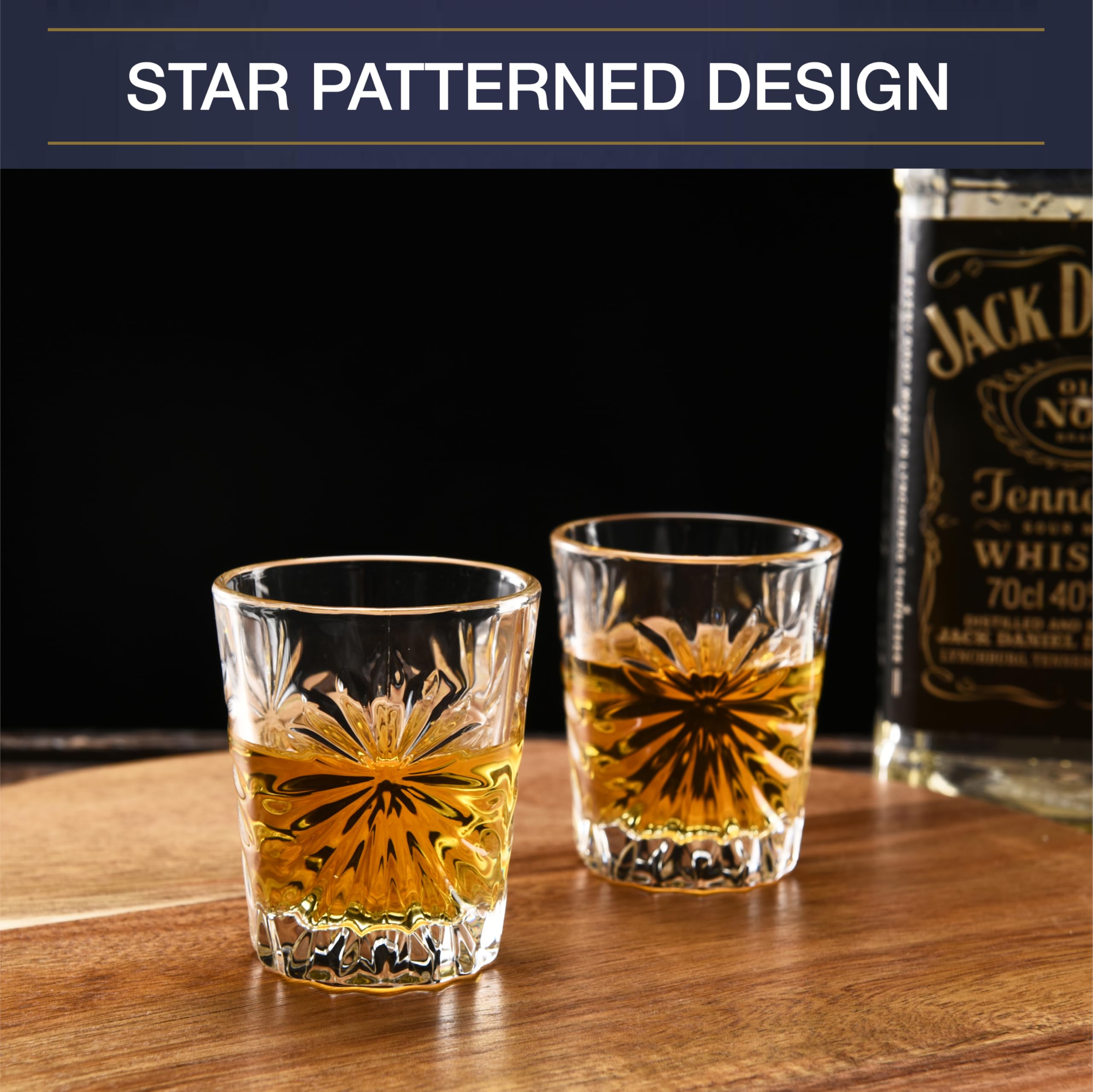 Snapklik.com : REGAL TRUNK & CO. Crystal Shot Glasses - Set Of 6 ...