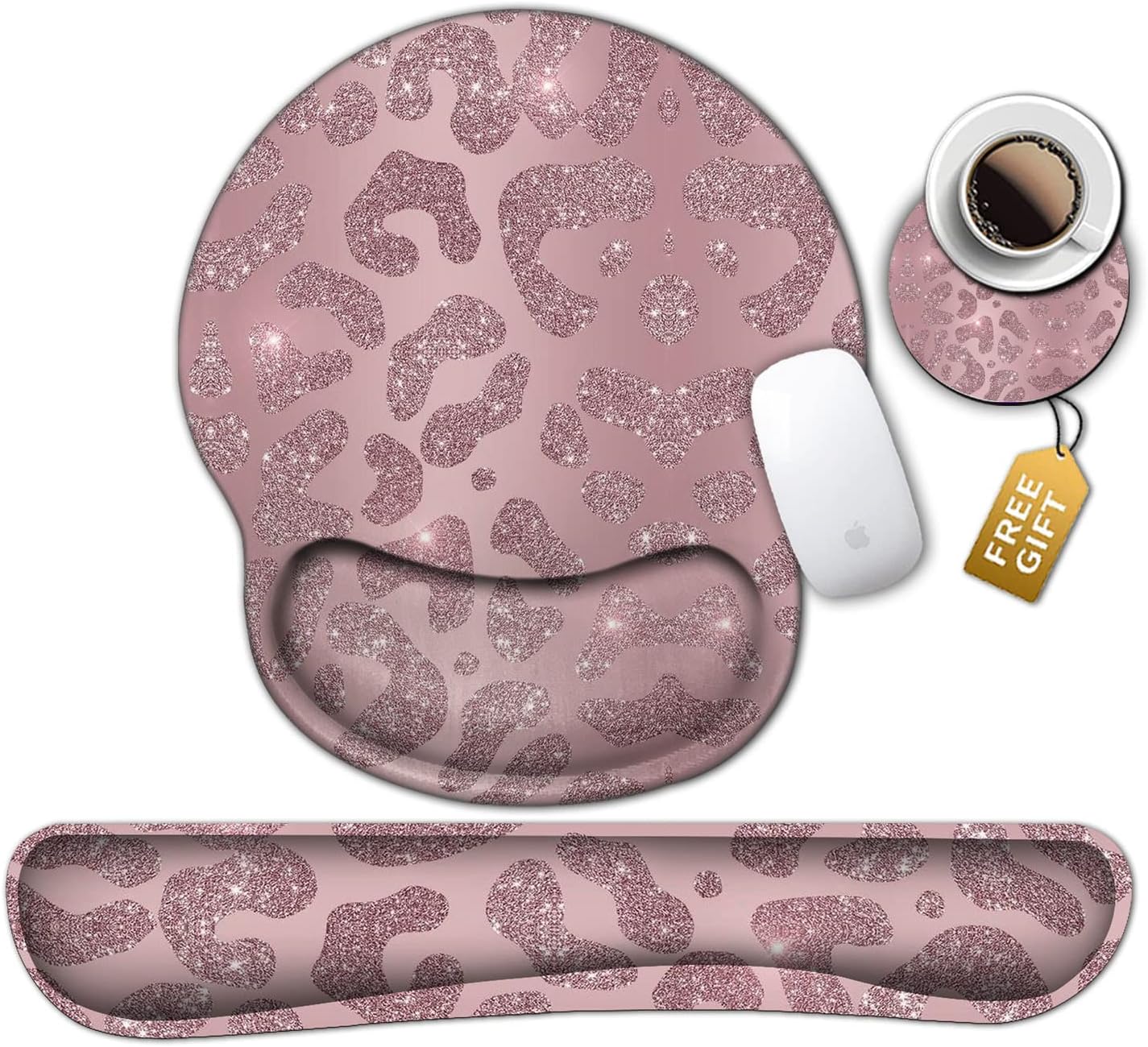 Amazon.com: Ergonomic Gaming Mouse Pad , Soft Gel Round Funy Desk Mat ...