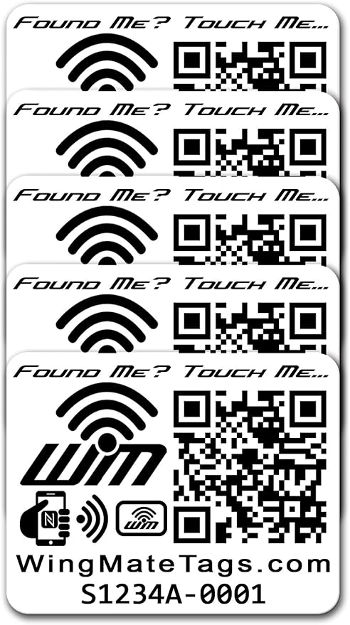 Amazon.com: NFC Locator Smart Stickers by WingMate (Pack of 5) with ...
