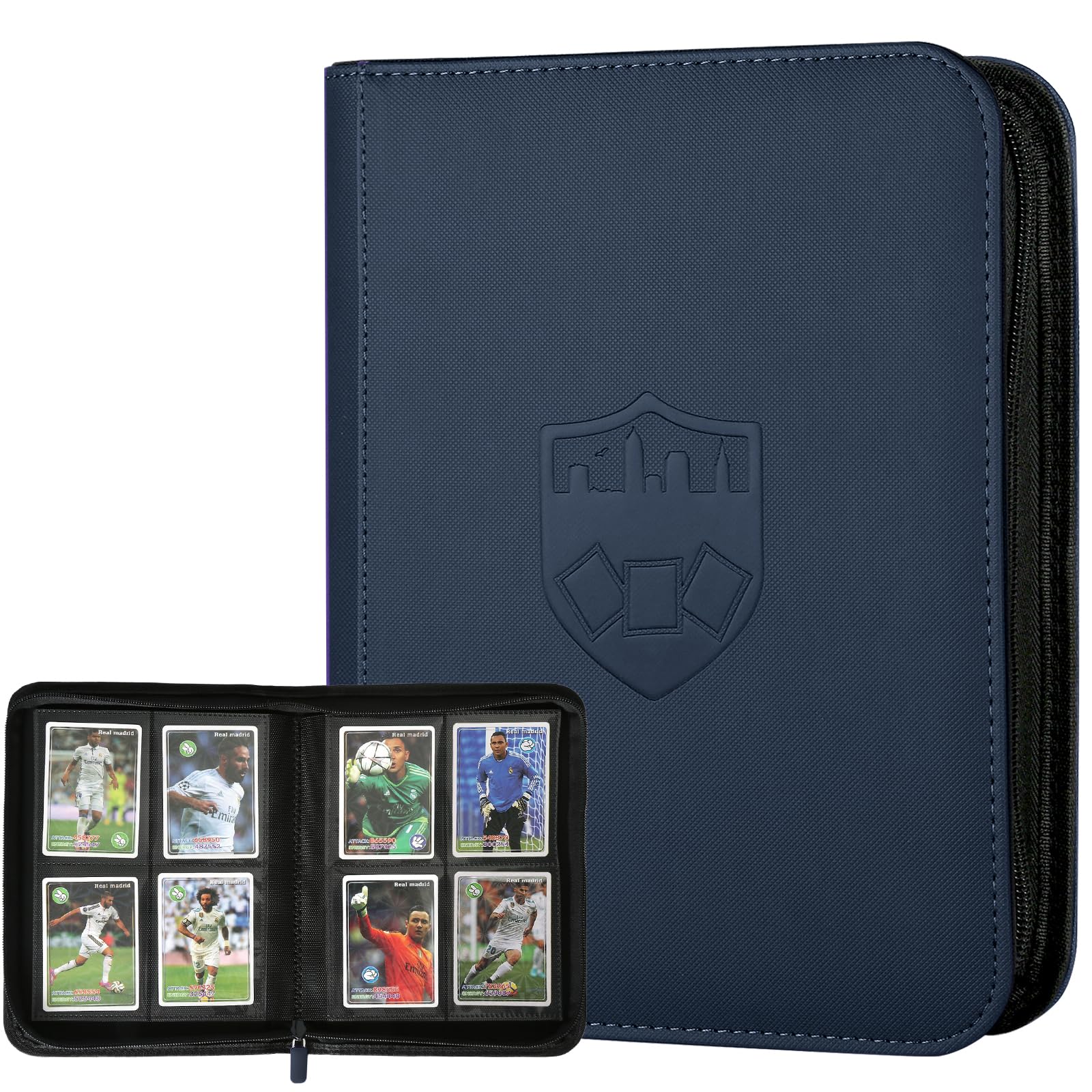 Snapklik.com : Trading Card Binder 4 Pocket, GERMUN PU Cover Card ...