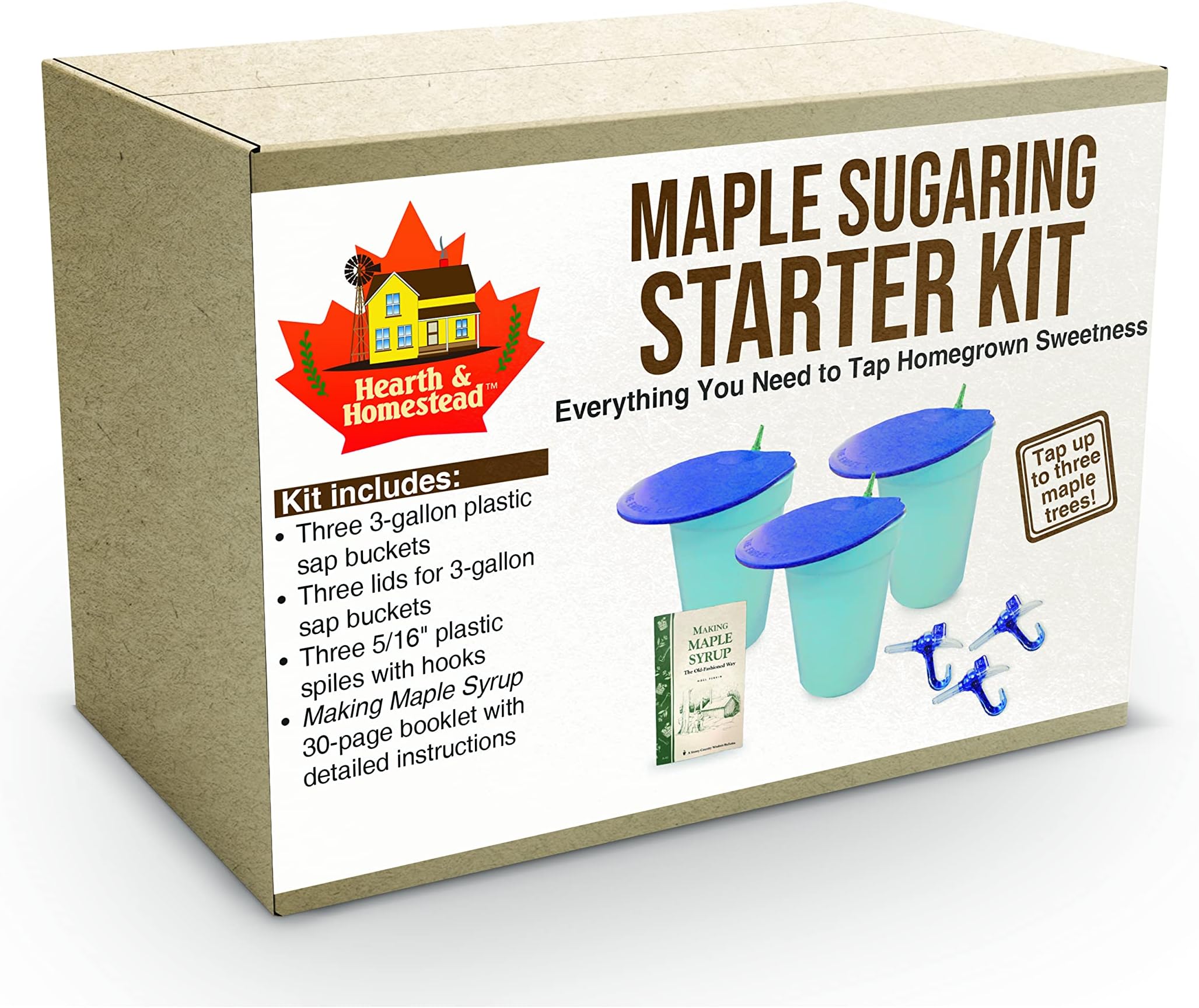 Amazon.com: Tap My Trees Maple Sugar Starter Kit, Silver: Kitchen Pot ...