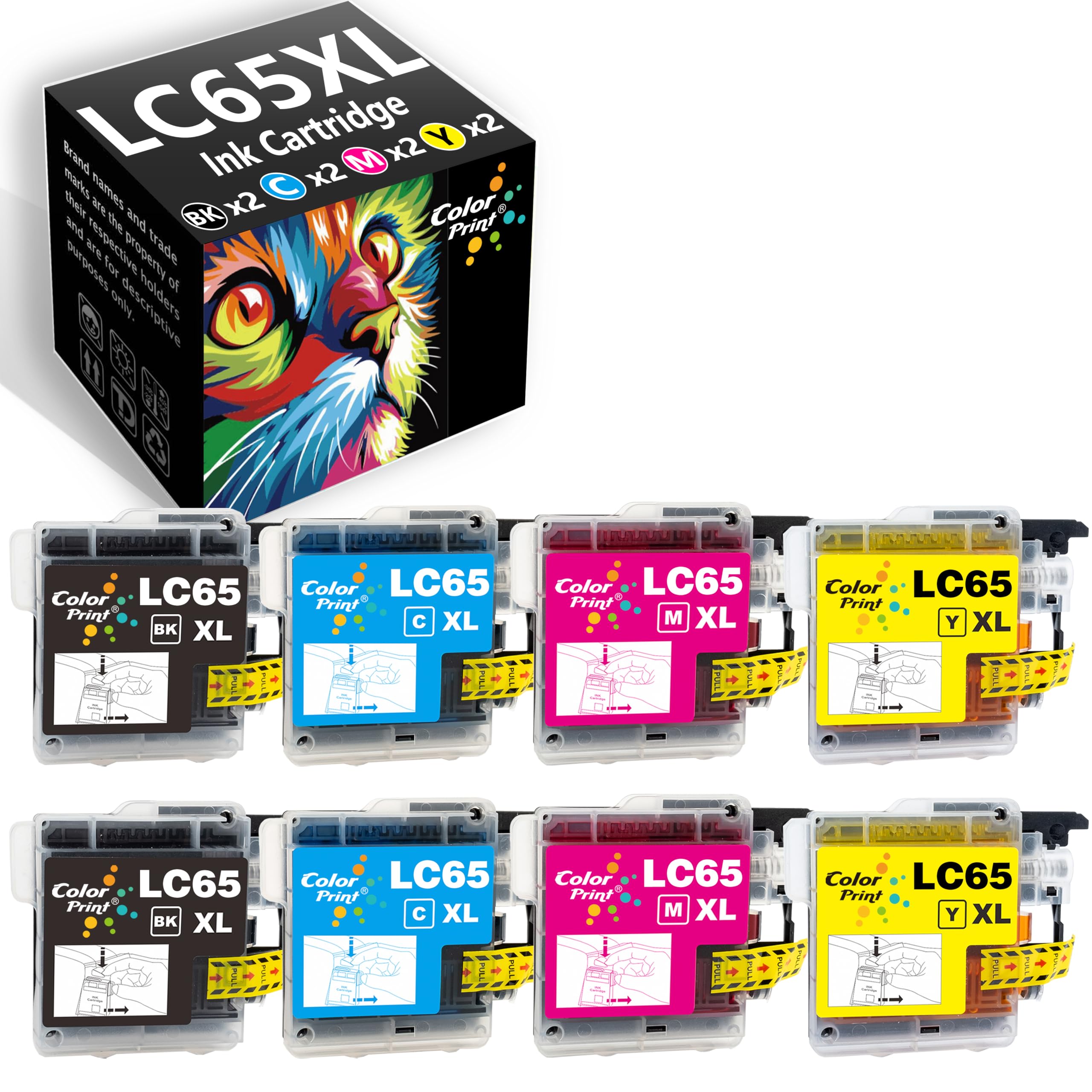 Amazon.com: ColorPrint Compatible LC65HY Ink Cartridge Replacement for ...