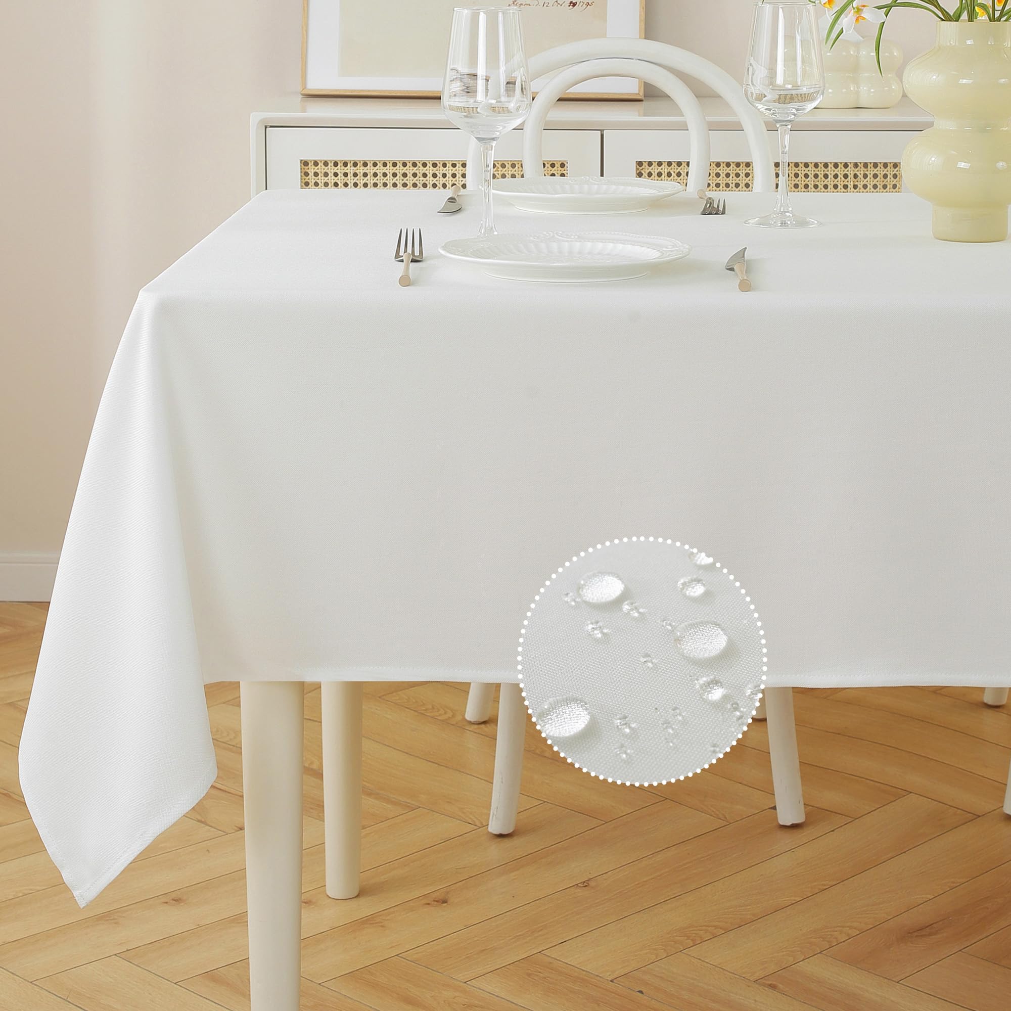 Amazon.com: JIALE Rectangle Table Cloth, Waterproof Stain Resistant ...