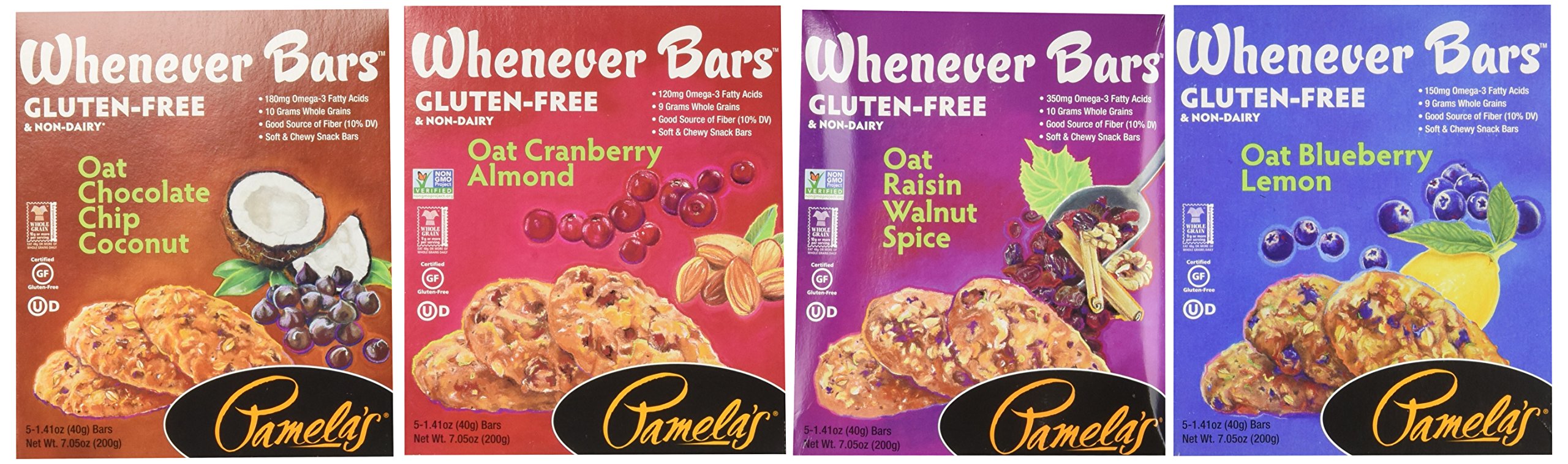 Amazon.com: Pamela's Products Gluten Free Whenever Bar Variety Pack
