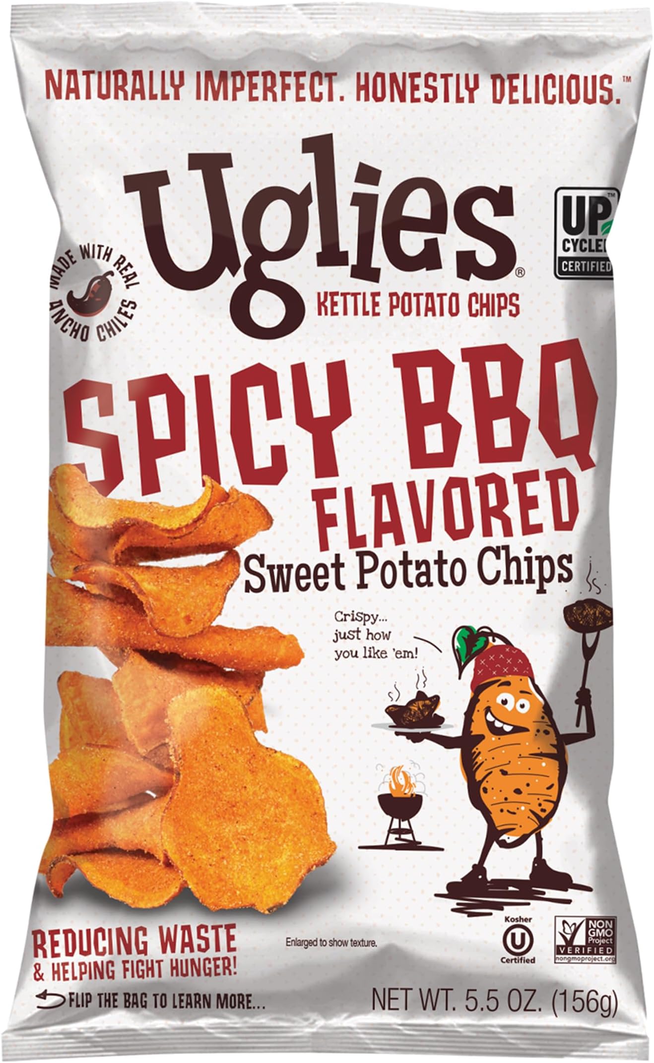 Amazon.com: UGLIES Spicy BBQ Sweet Potato Kettle-Cooked Potato Chips ...