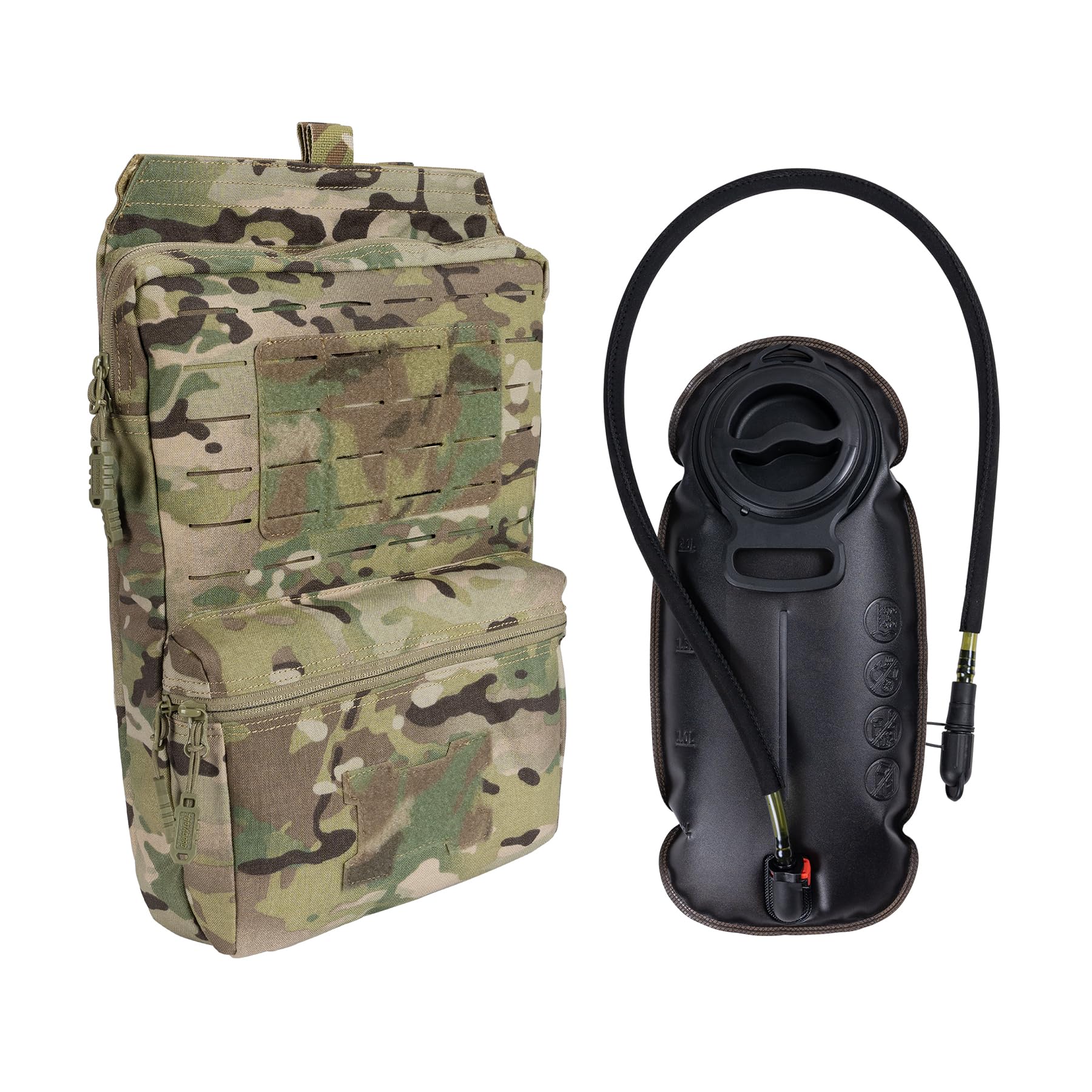 Amazon.com : Tactical MOLLE Hydration Pack with 2L Hydration Water ...
