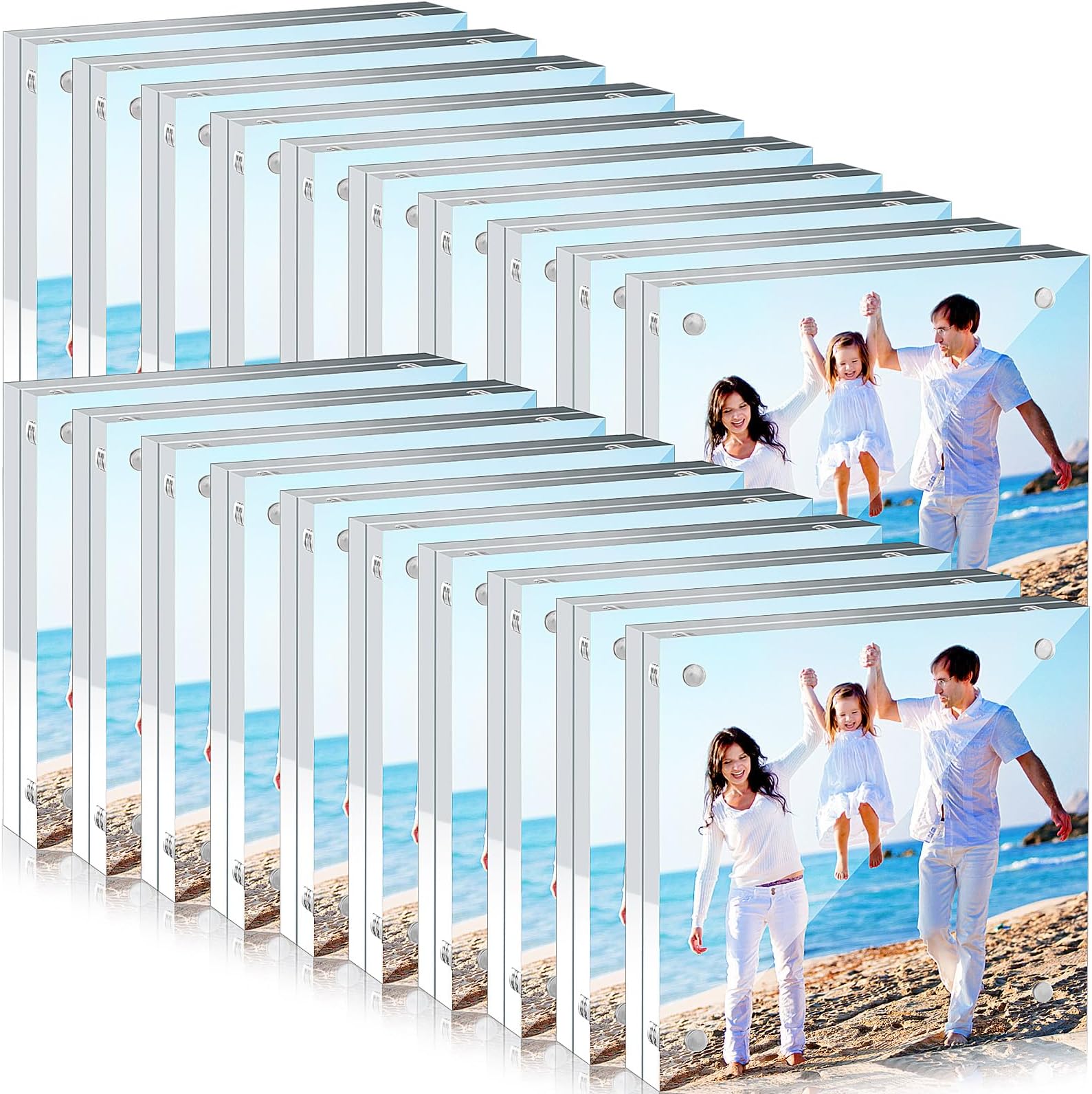 Amazon.com - Soaoo 30 Pcs Acrylic Photo Frames 4 x 4 Inch Clear Picture ...