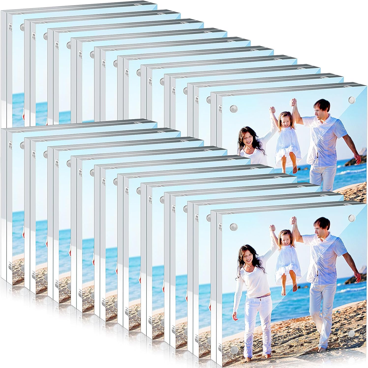 Amazon.com - 20 Pcs Acrylic Picture Frame Clear Acrylic Photo Frame ...