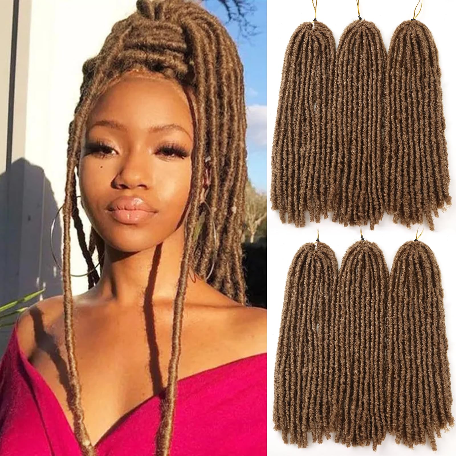Amazon.com : WIGNEE 120 Strands Faux Locs Crochet Hair 12 Inches Short ...