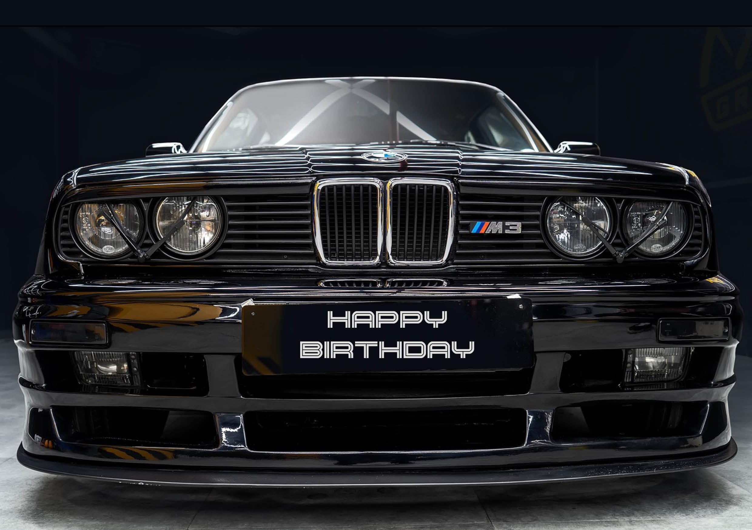 Happy Birthday Classic BMW M3 Rally Car Card 125mm x 178mm Including ...