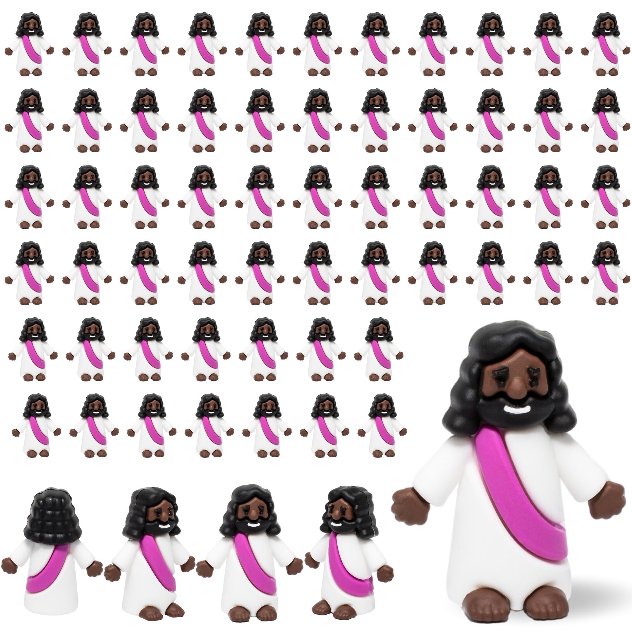 Amazon.com: Mini Jesus Figures 50 Pcs-Tiny Jesus Bulk-Little Christ ...