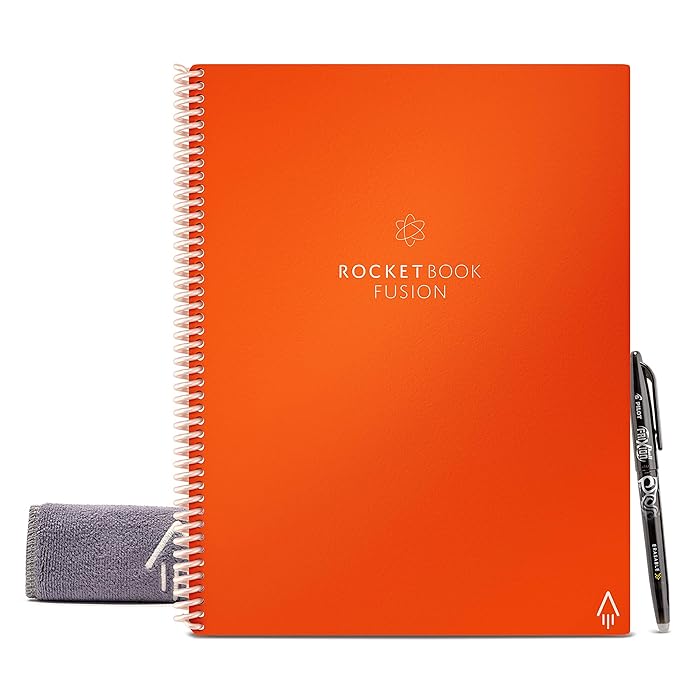Buy Rocketbook Fusion Smart Reusable Notebook - Calendar, To-Do Lists ...
