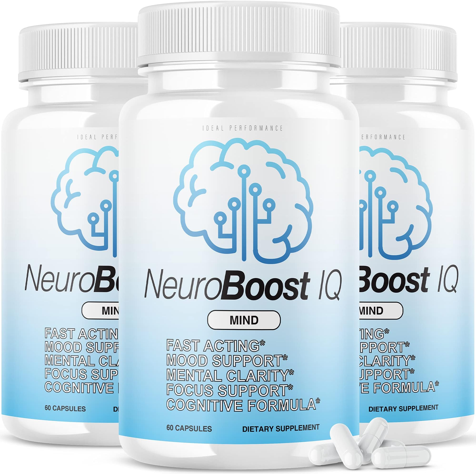 Amazon.com: (3 Pack) Neuro Boost IQ Supplement Brain Pills Mind Ben ...