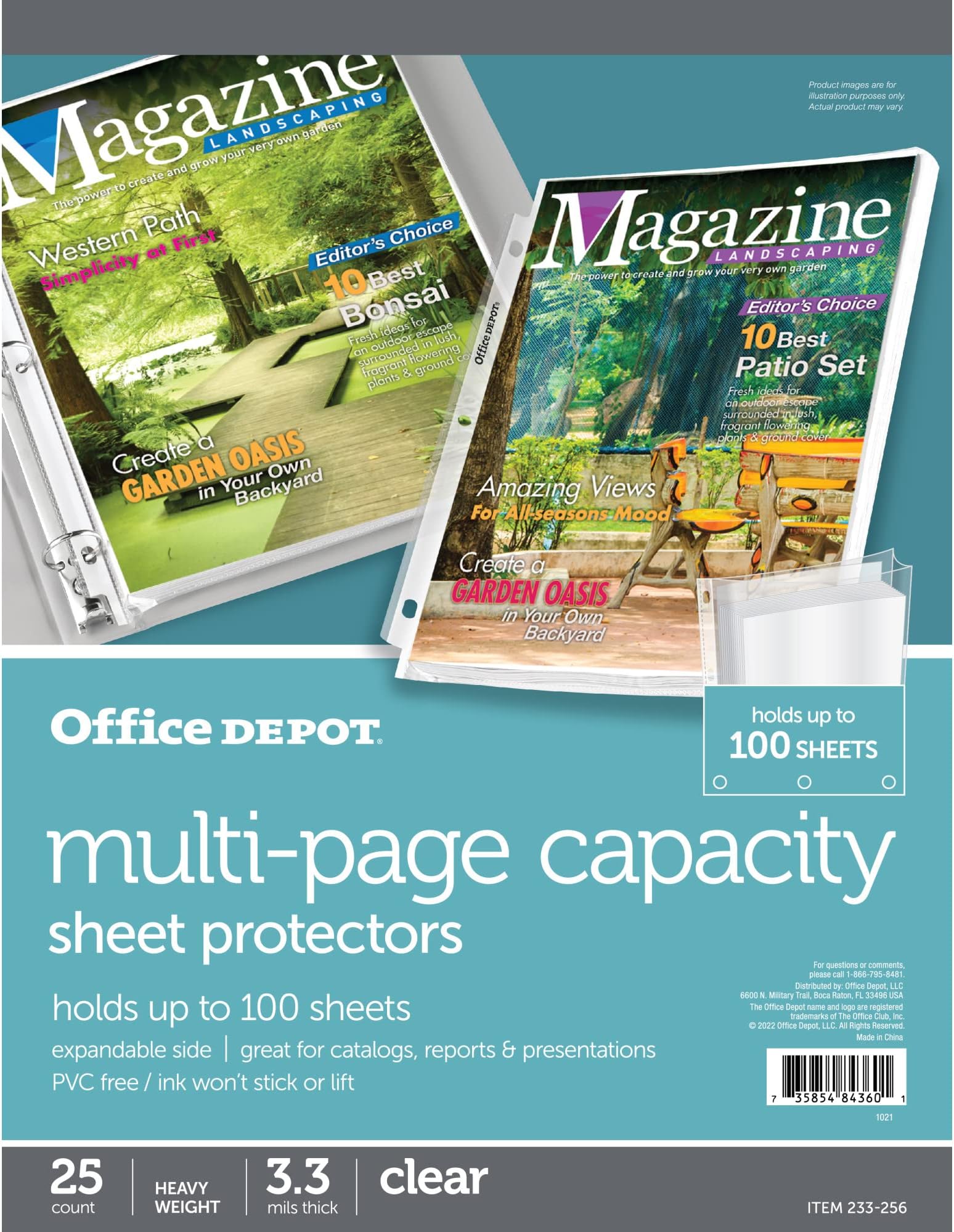 Amazon.com : Avery Clear High-Capacity Sheet Protectors, Hold 50 Sheets ...