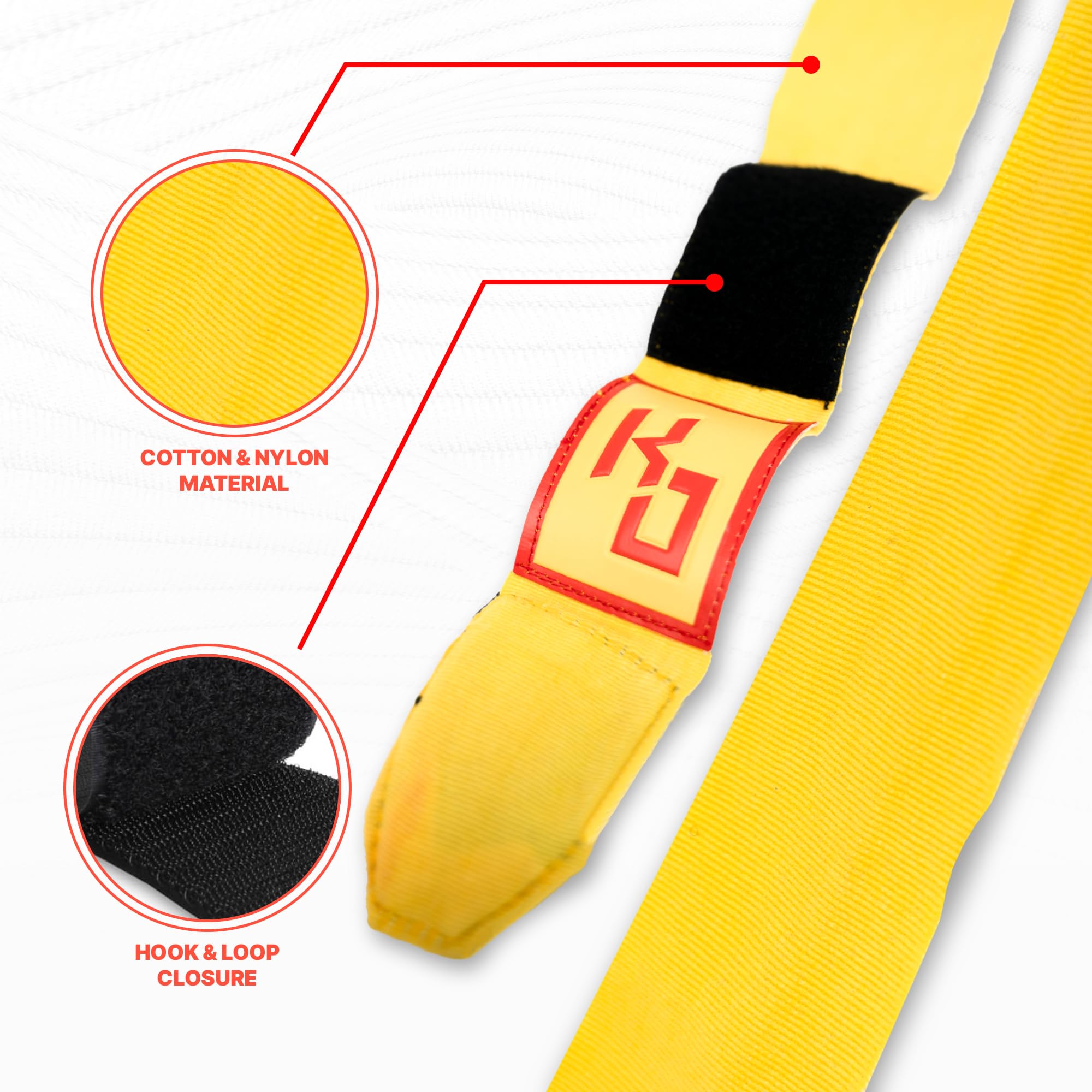 Snapklik.com : Boxing Glove Hand Wraps - Sunrise Handwraps Orange ...