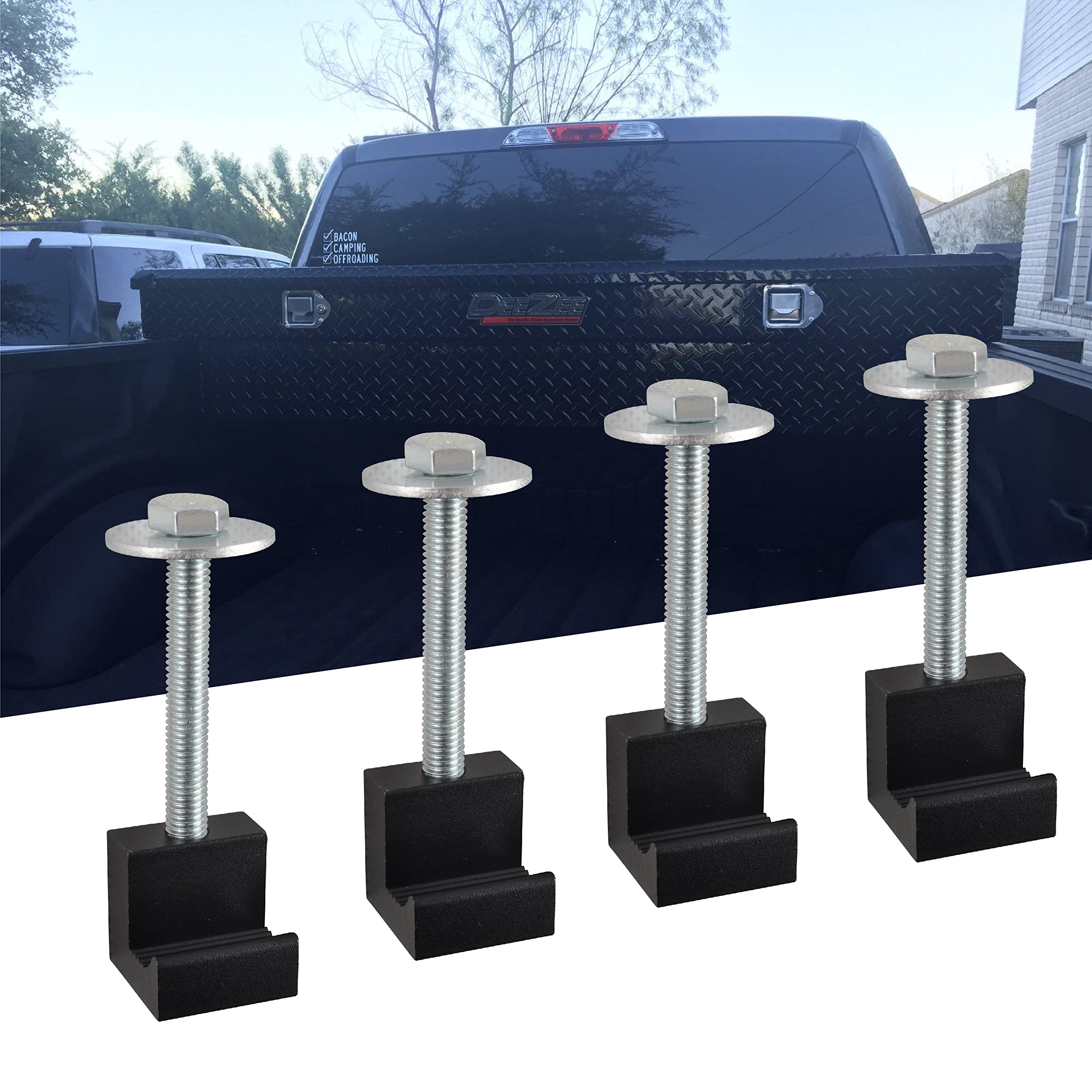 Snapklik.com : Truck Tool Box Mouting Kit, Pickup Truck Bed Tie Downs ...