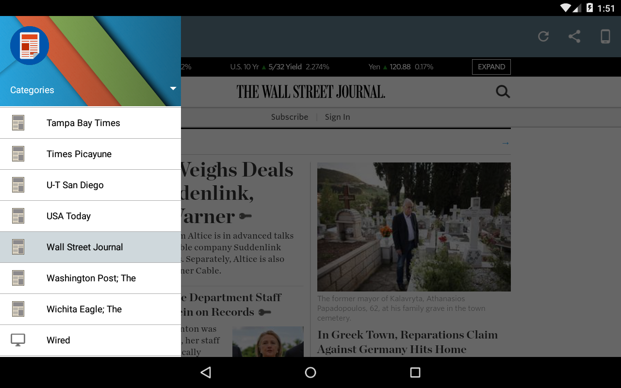 US Newspapers - App on Amazon Appstore