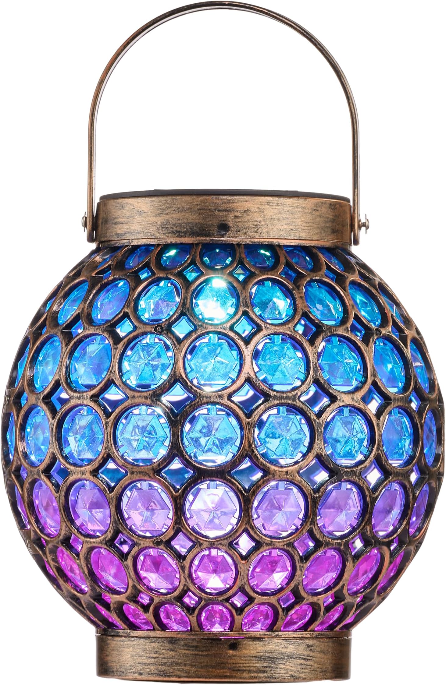 TERESA'S COLLECTIONS Solar Light Outdoor Garden, Plastic Portable ...