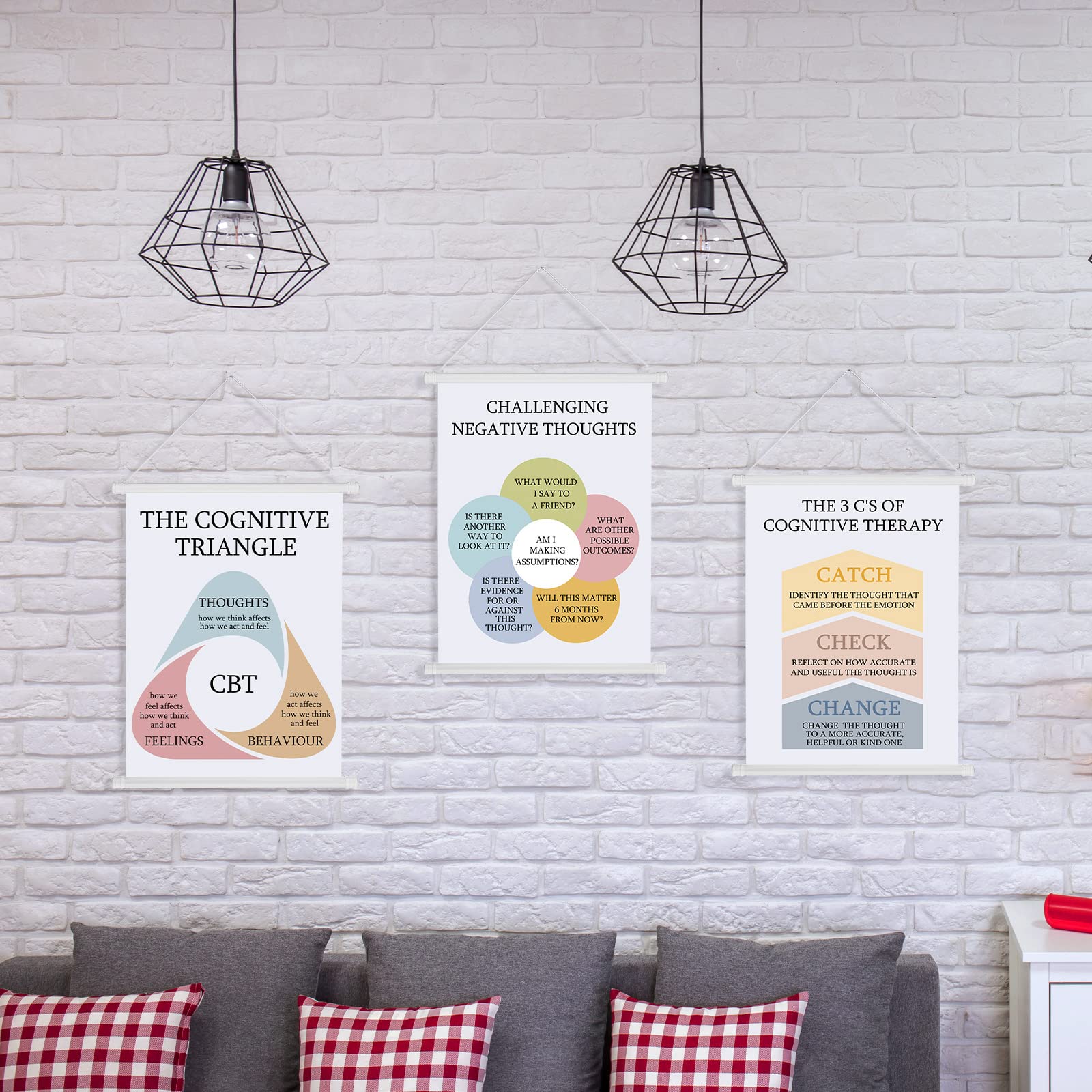 Snapklik.com : 3 Pcs Mental Health Posters Calming Corner Classroom ...